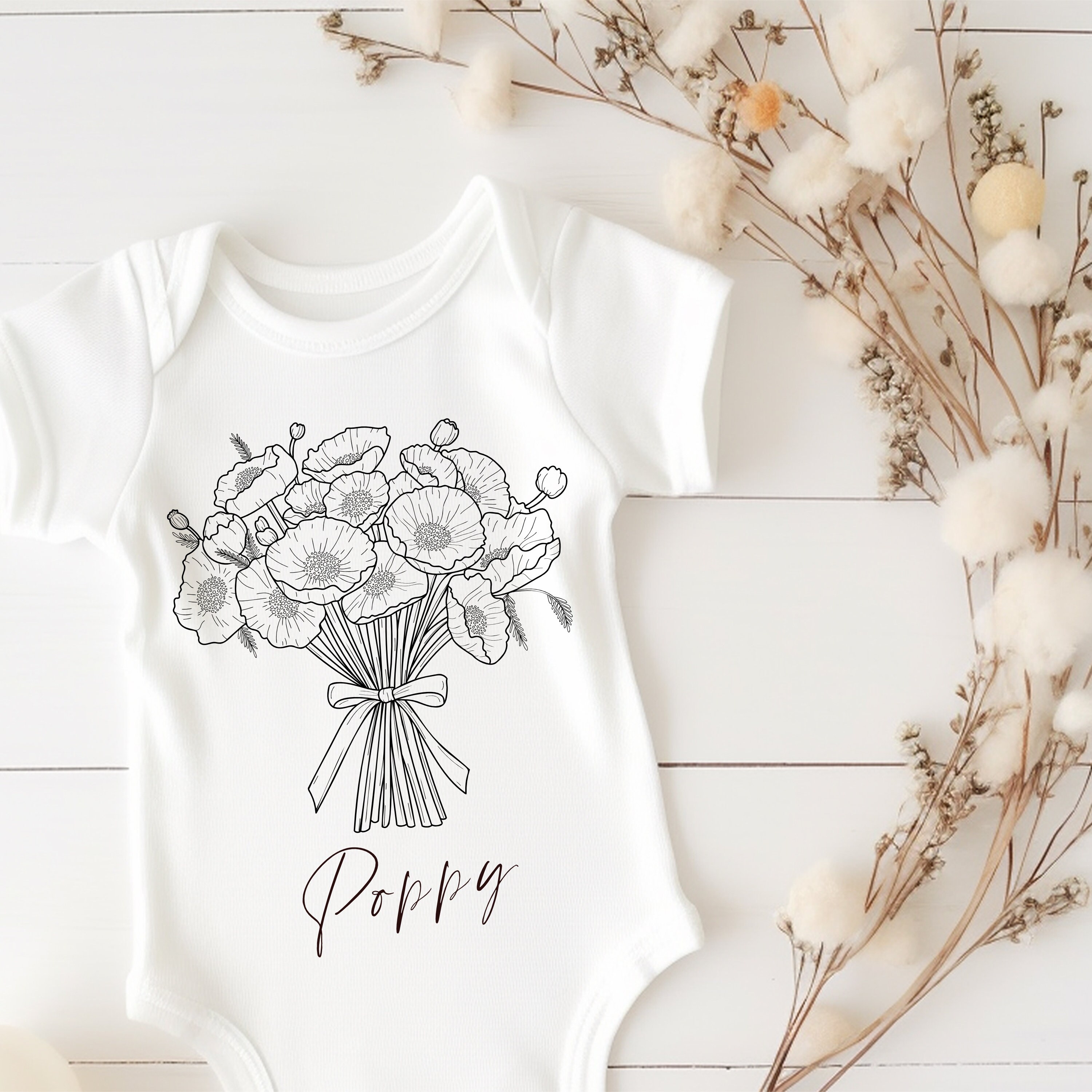 Flower Bouquet Svg Rose Peony Tulip and Wildflower Svg - Etsy