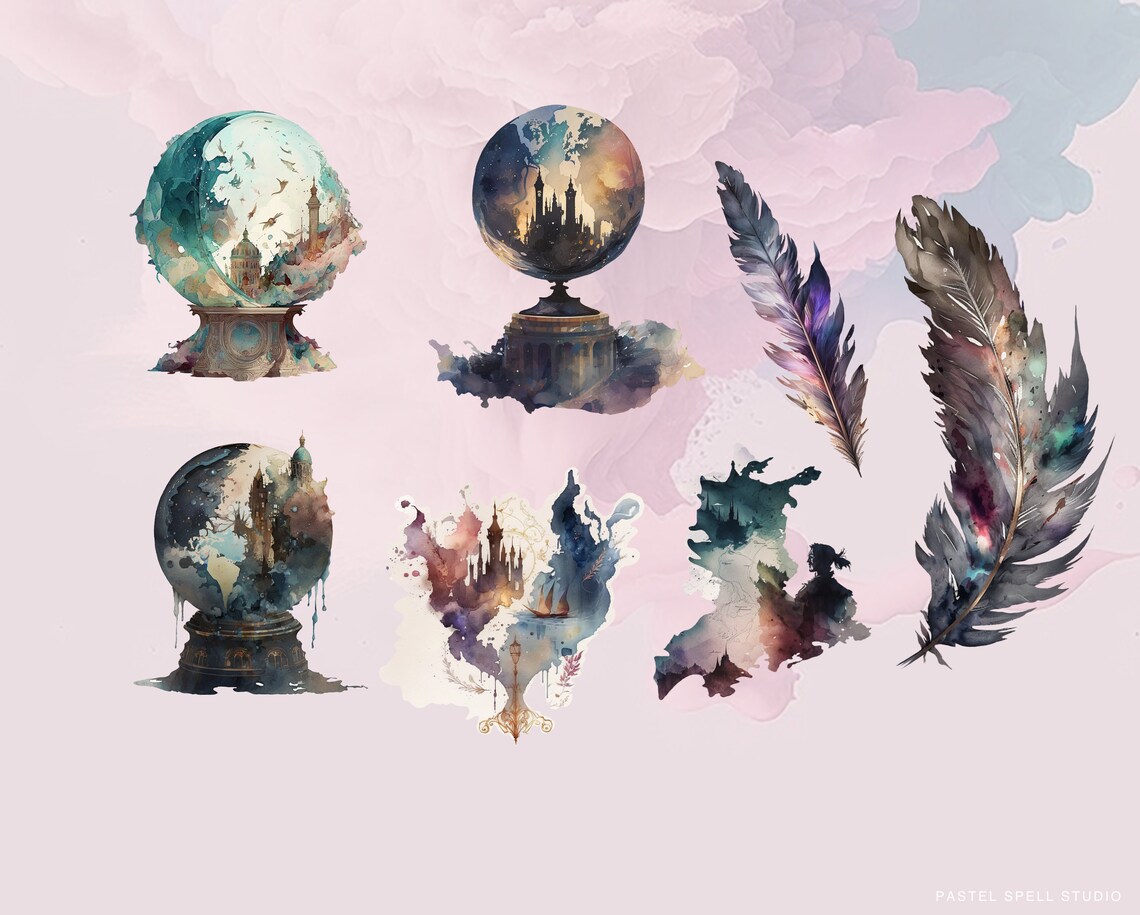 Dark Academia Clipart Bundle, Books Clipart, Dark Academia Stickers Png ...