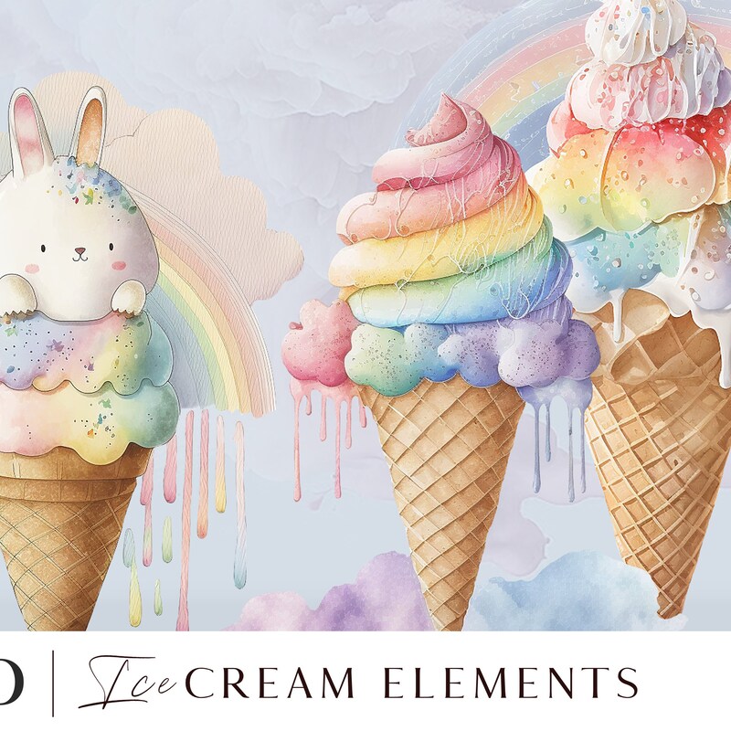 Ice Cream Clip Art - Etsy