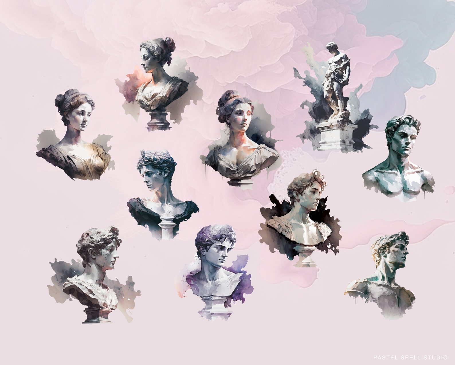 Dark Academia Clipart Bundle, Books Clipart, Dark Academia Stickers Png ...