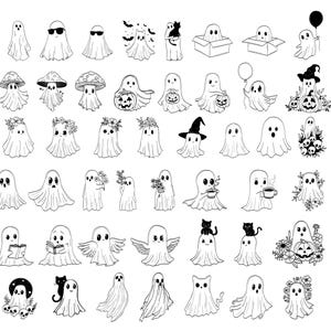 Halloween Svg Bundle, Pumpkin Svg, Ghost Svg, Witches, Skulls, Bats ...