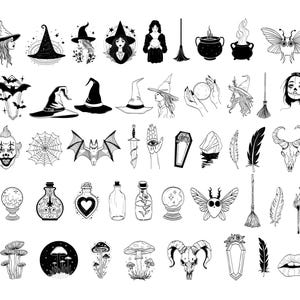 Halloween Svg Bundle, Pumpkin Svg, Ghost Svg, Witches, Skulls, Bats ...