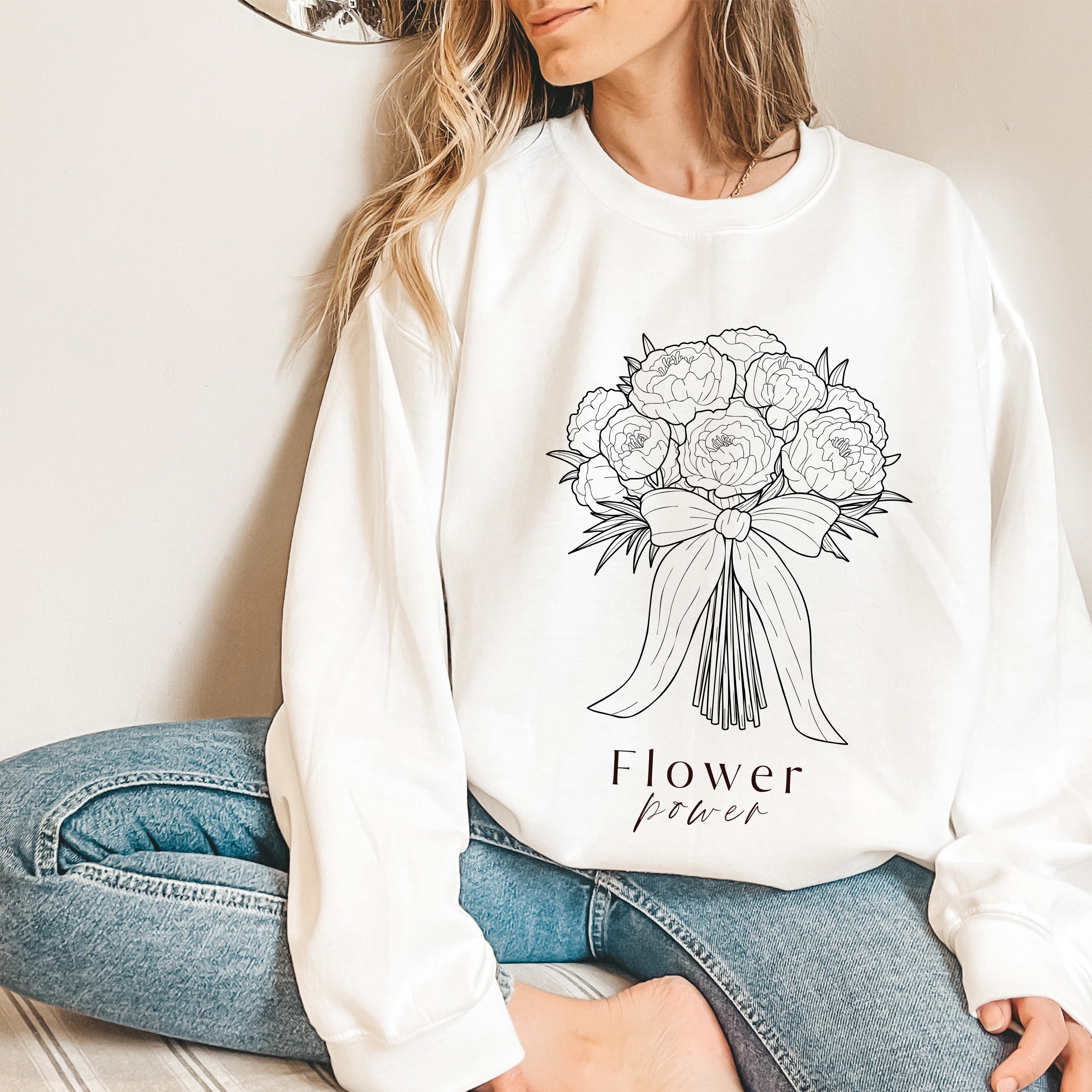 Flower Bouquet Svg Rose Peony Tulip and Wildflower Svg - Etsy