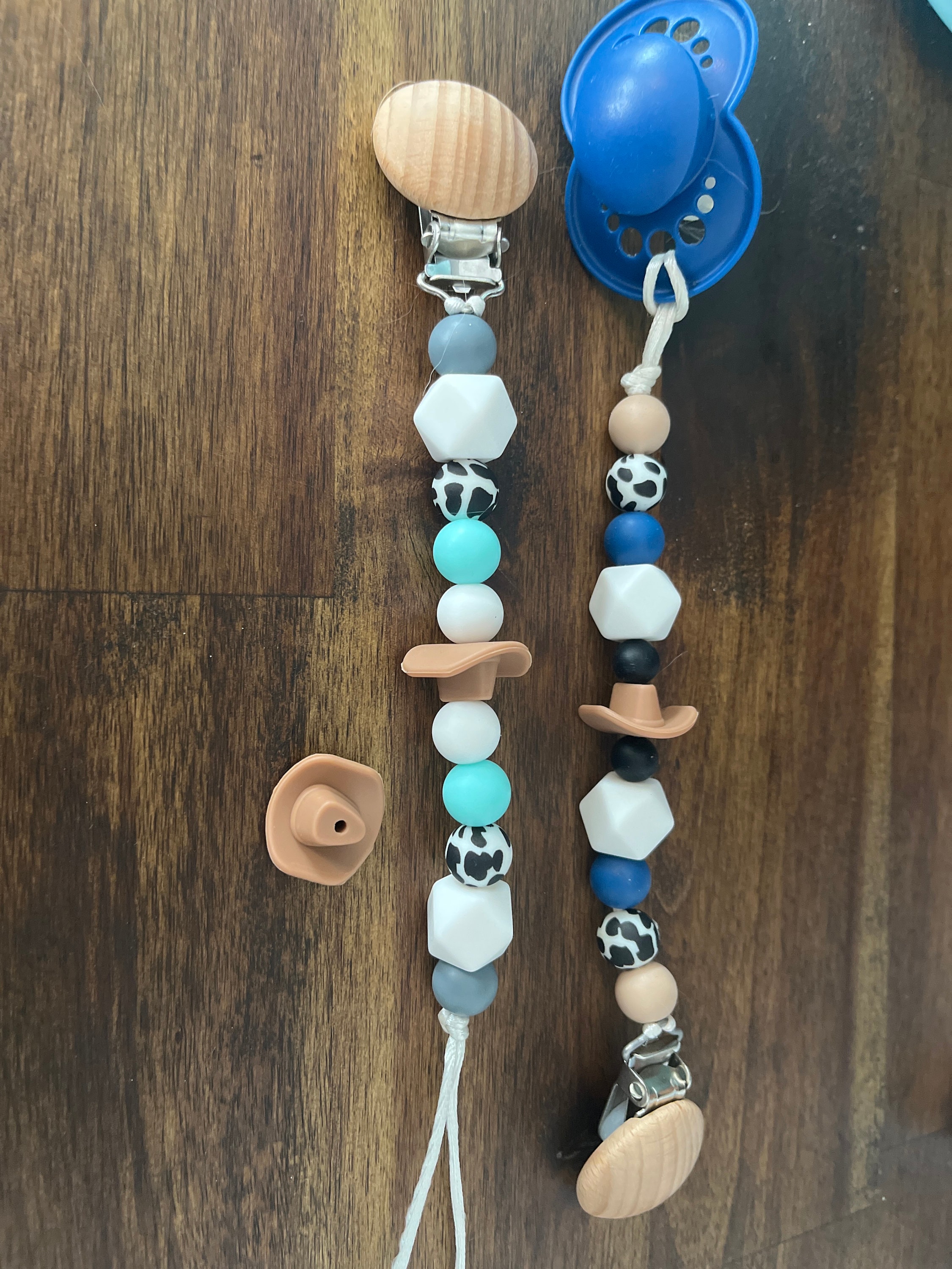 Cowboy Pacifier Clip - Etsy