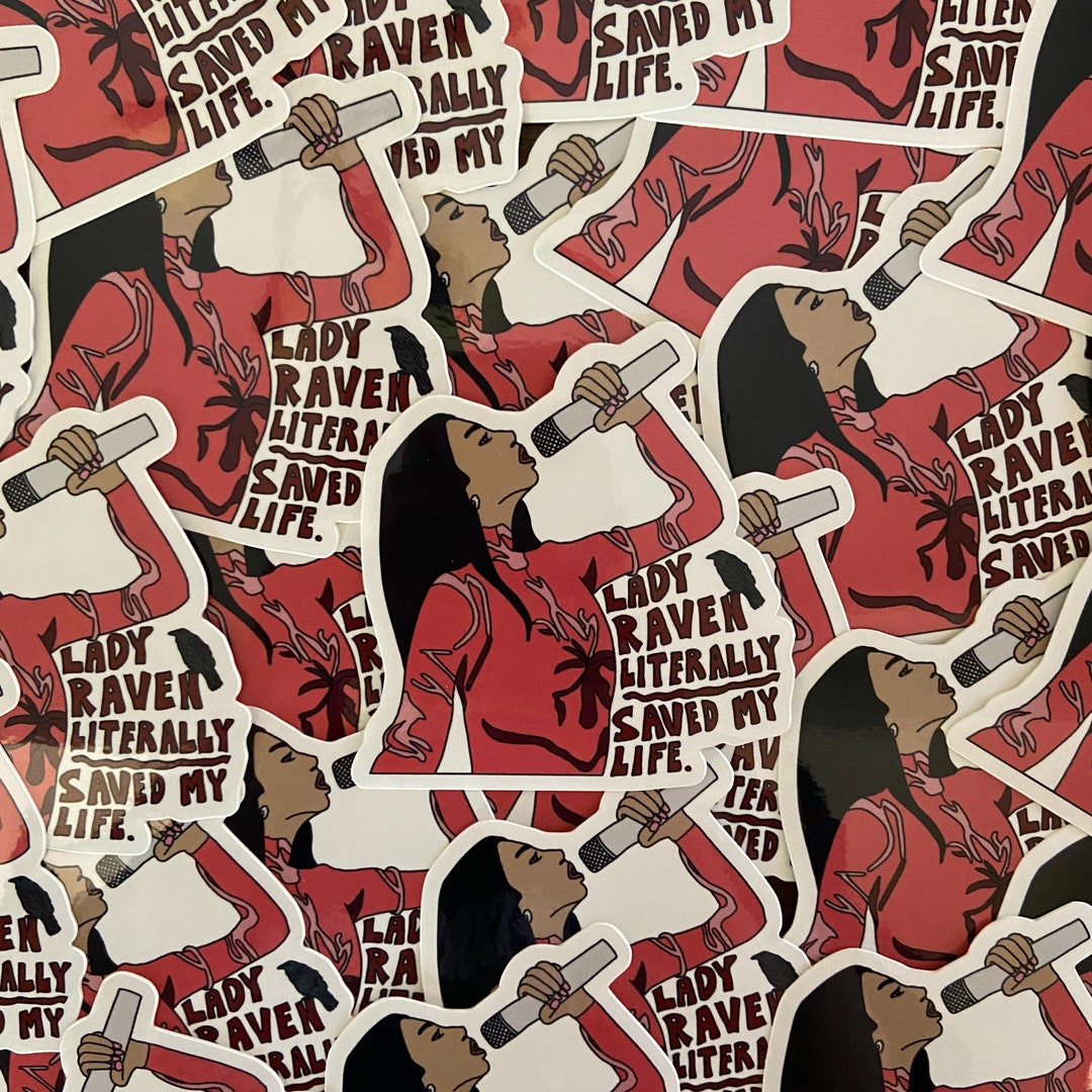 Lady Raven Trap Inspired Sticker - Etsy