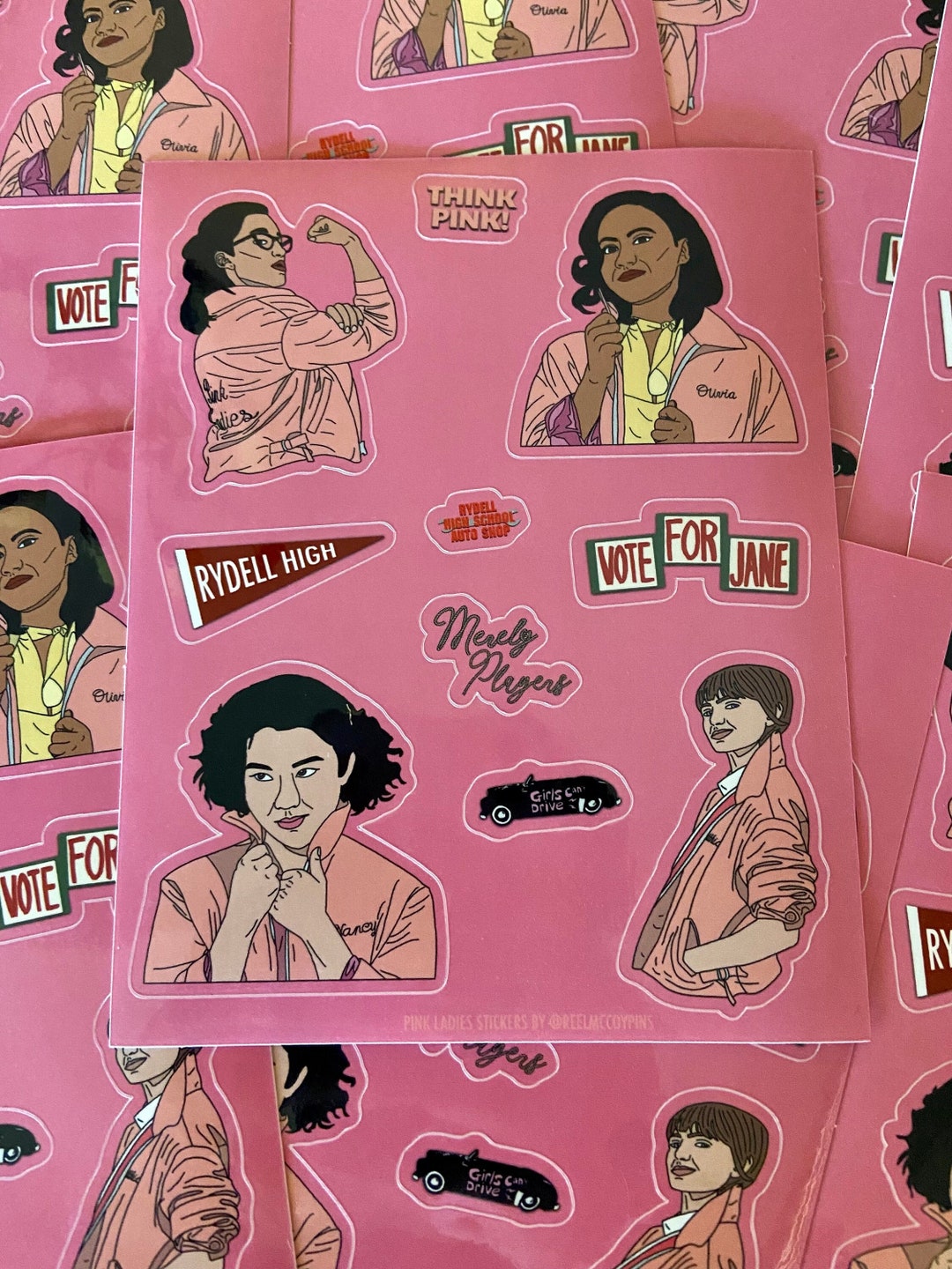 Rise of the Pink Ladies Sticker Sheet - Etsy