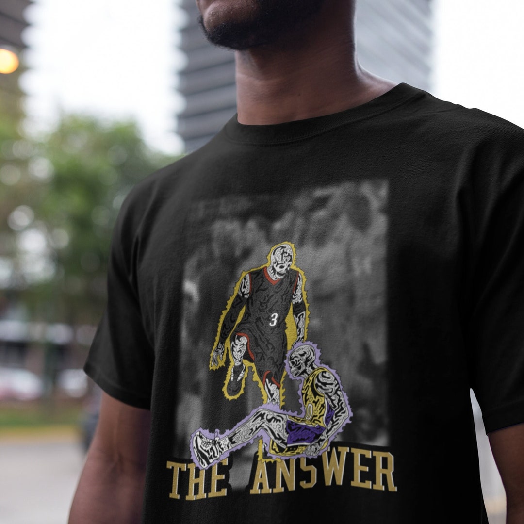 Allen Iverson Shirt, Allen Iverson Stepover, NBA Inspired Graphic Tee ...