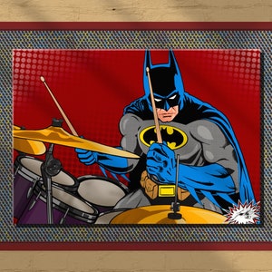 Bat Drums (comic Art) - Etsy