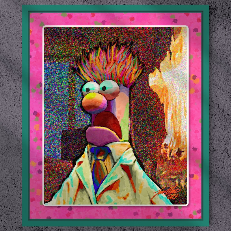 Beaker Muppet - Etsy