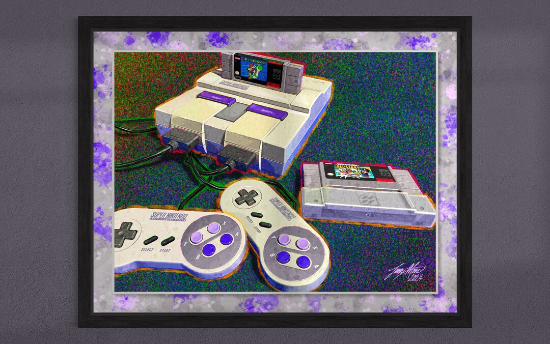 Retro SNES Digital Art - Etsy