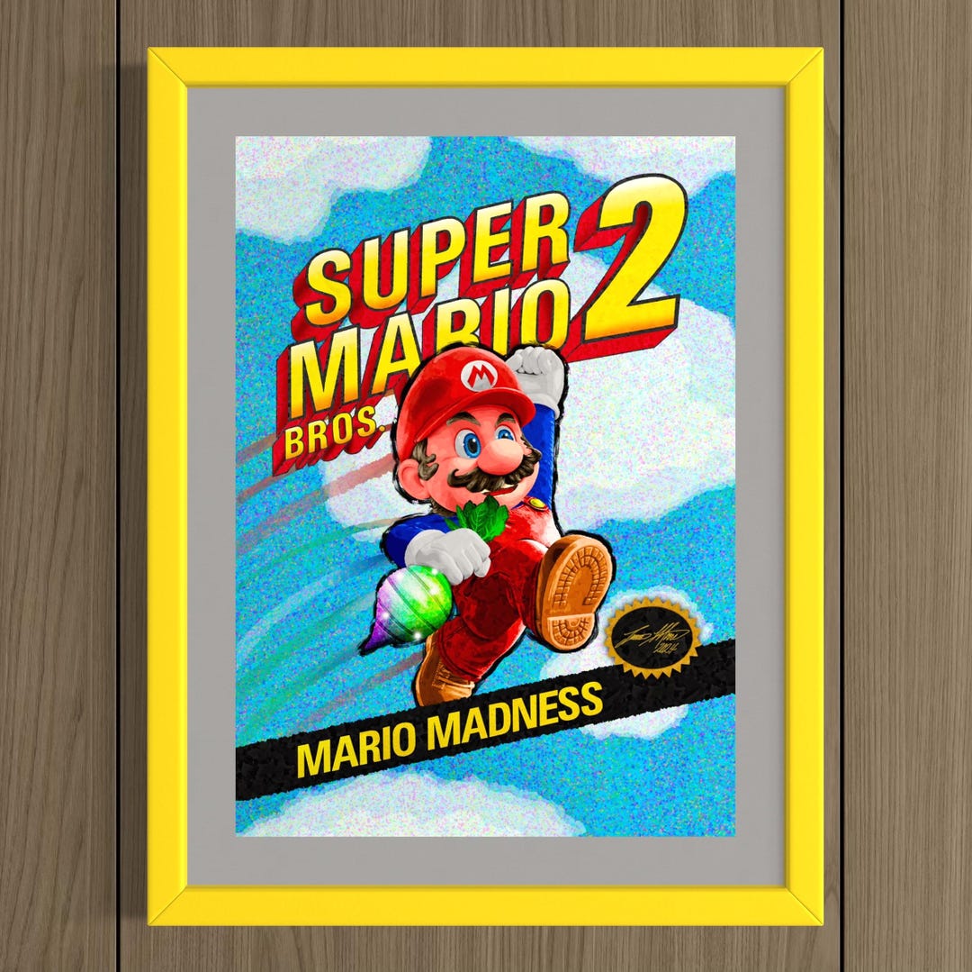 Mario 2 Cover Art Reimagined (art Print) - Etsy