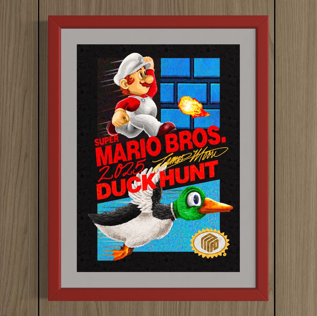 Mario 1 Cover Art Reimagined (art Print) - Etsy