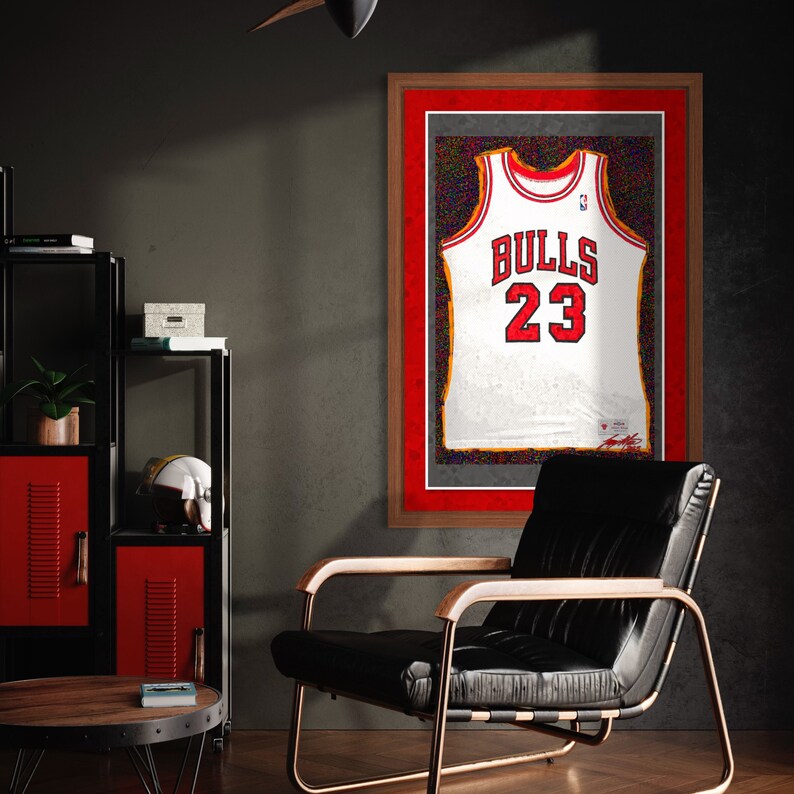 MJ23 Bulls White Jersey (chicago) - Etsy