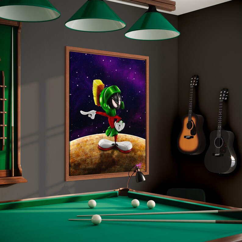 Marvin Arrives First (marvin the Martian) - Etsy