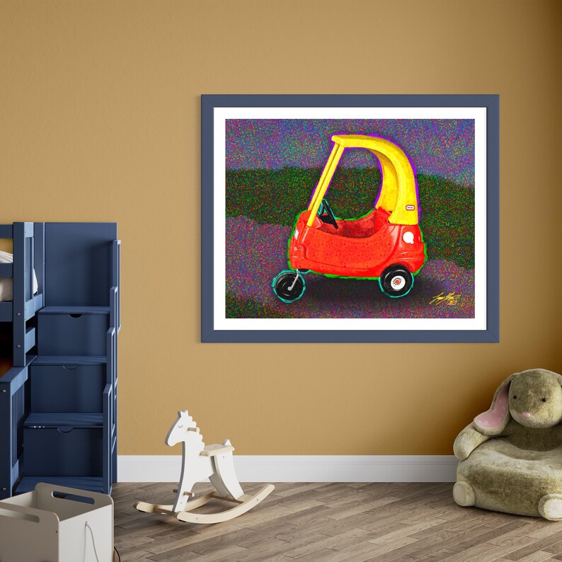 Little Tikes Car (cozy Coupe) Art - Etsy