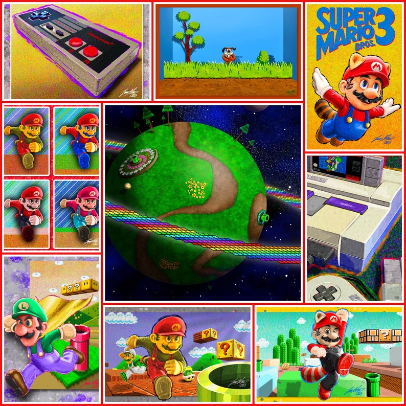Mario 2 Cover Art Reimagined Art Print - Etsy