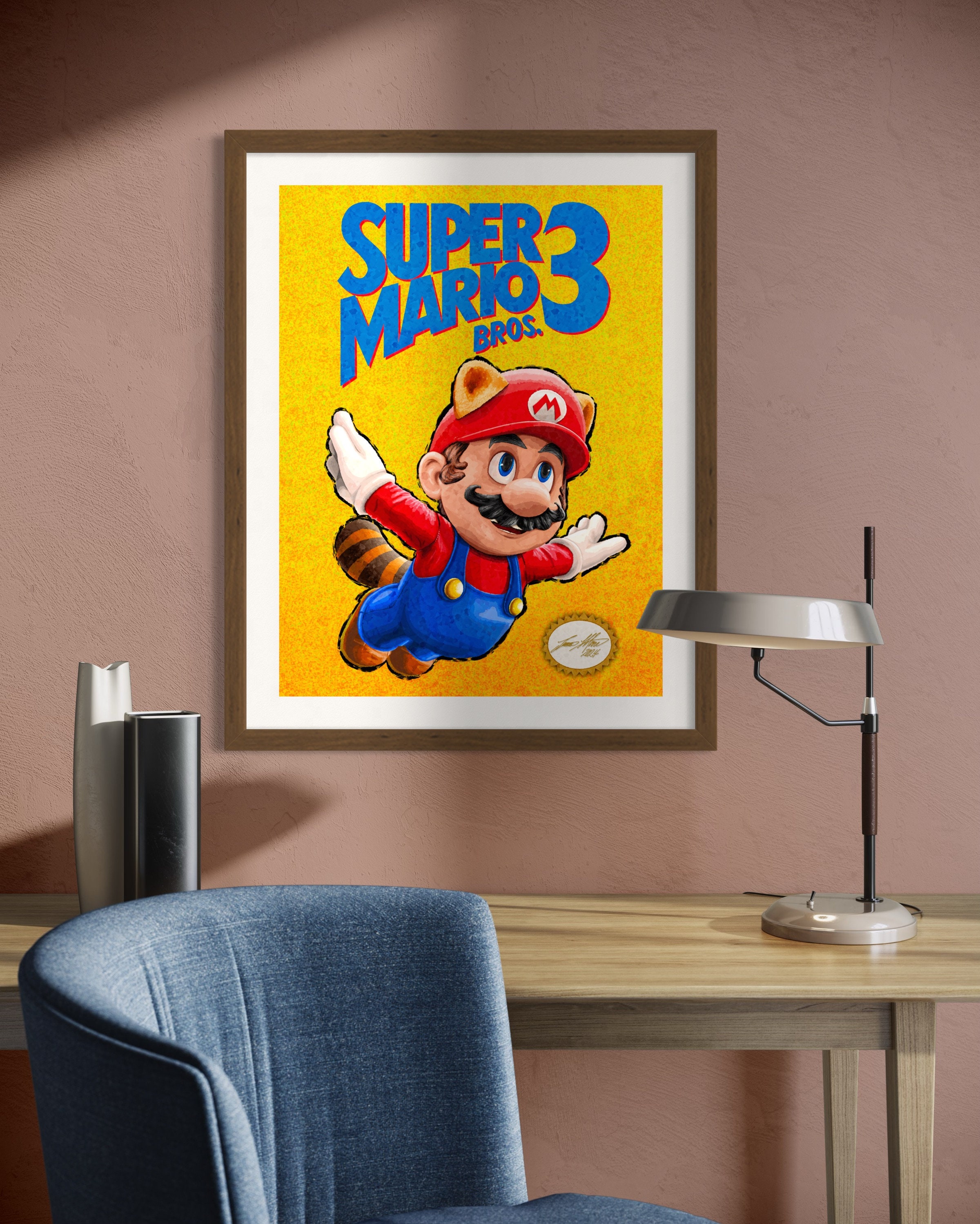 Mario 3 Cover Art Reimagined Art Print - Etsy