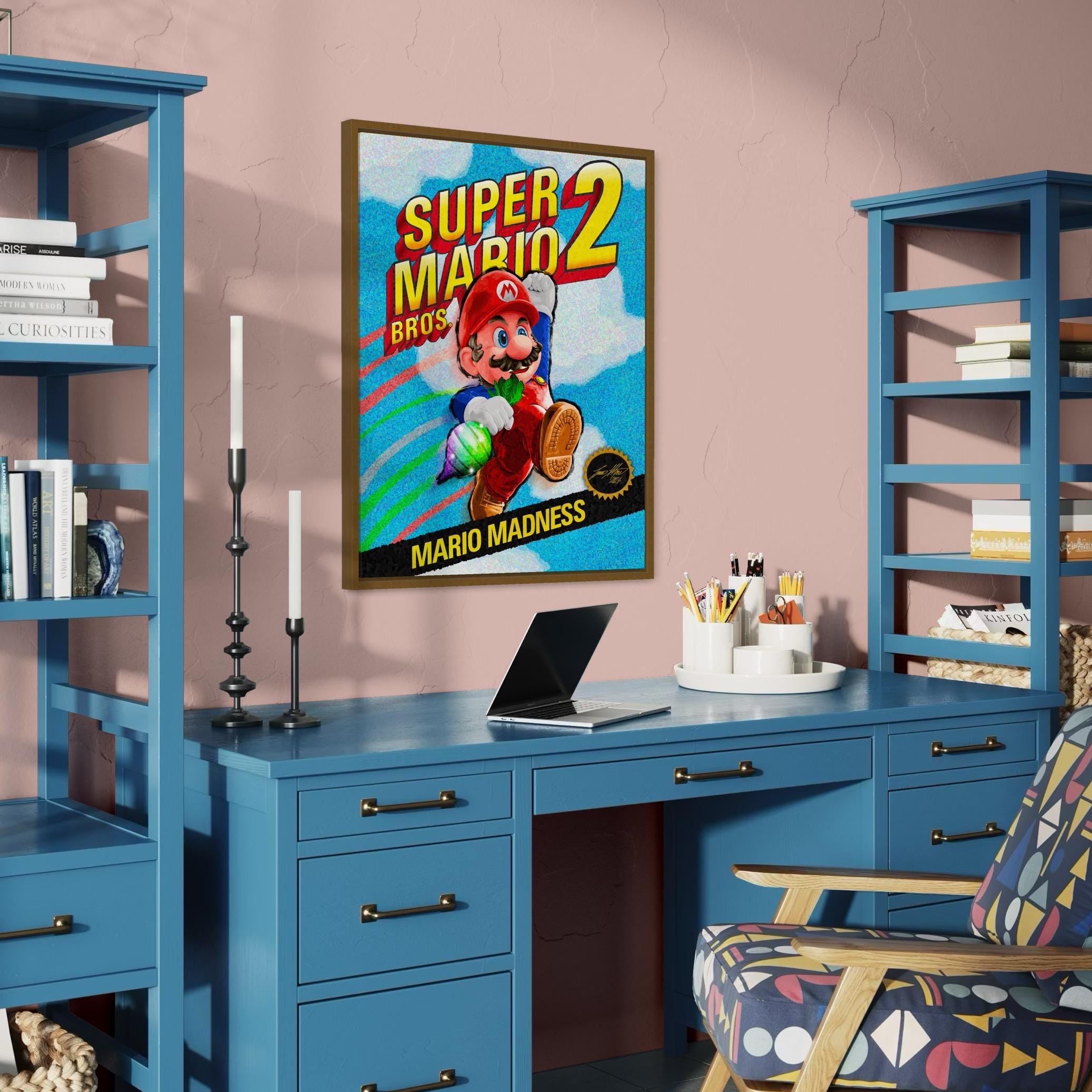 Mario 2 Cover Art Reimagined Art Print - Etsy