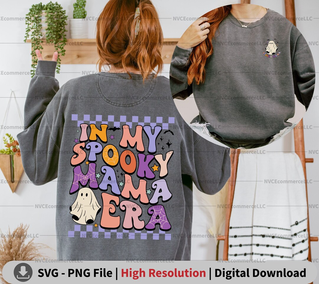 In My Spooky Mama Era PNG SVG Halloween Ghost Mama Png - Etsy