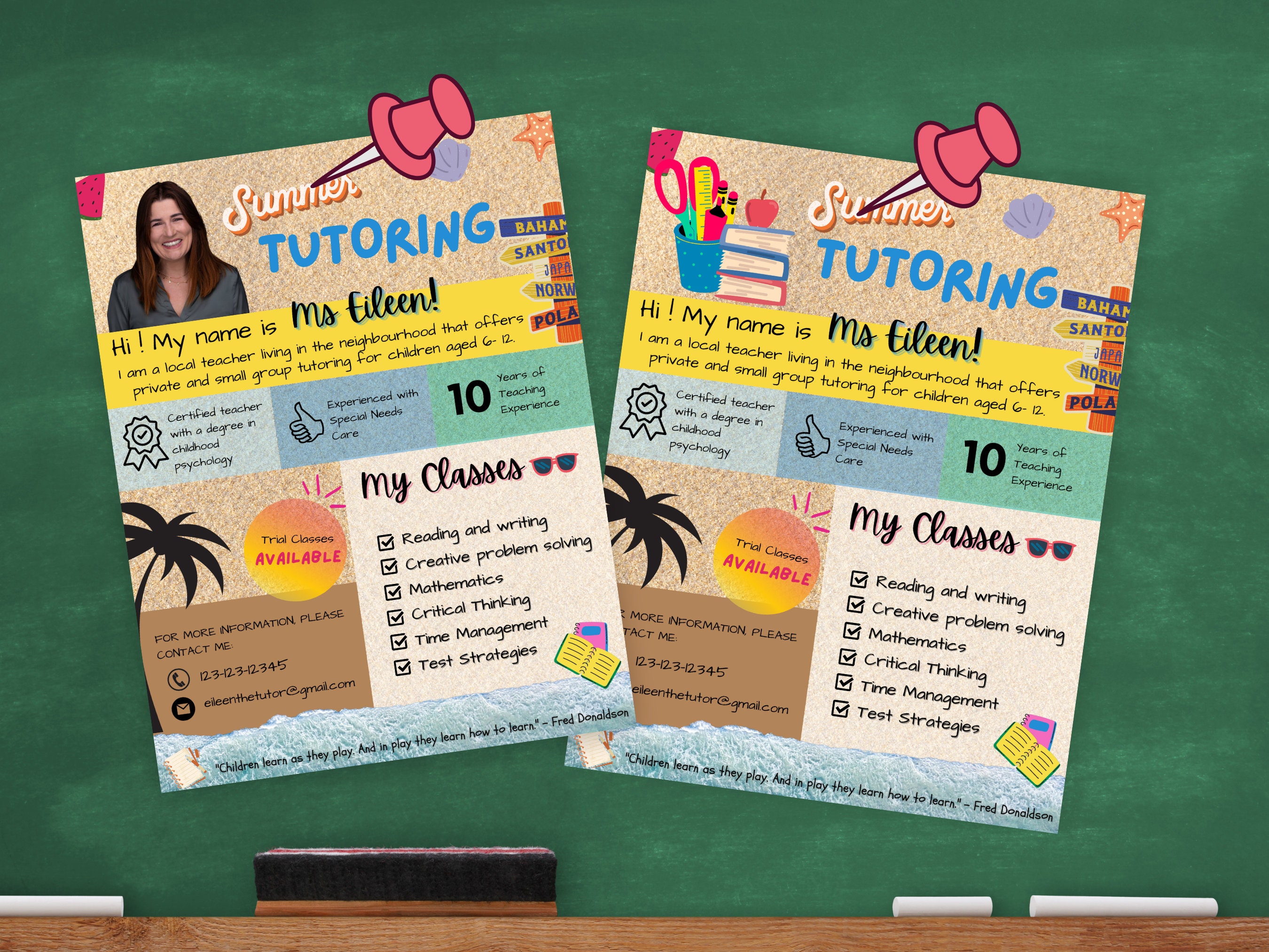 Tutoring Flyer | Editable Tutoring Flyer | Customizable Tutoring Flyer ...