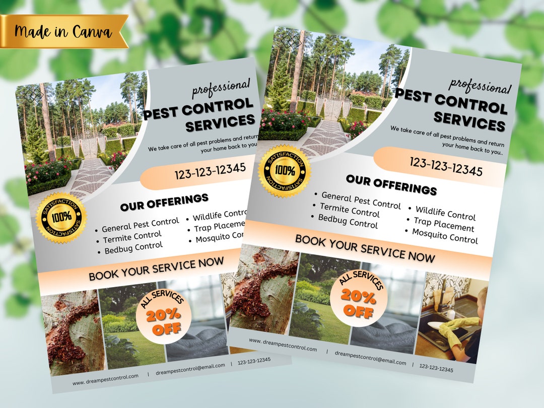 DIY Pest Control Services Flyer | Residential Pest Control Flyer ...