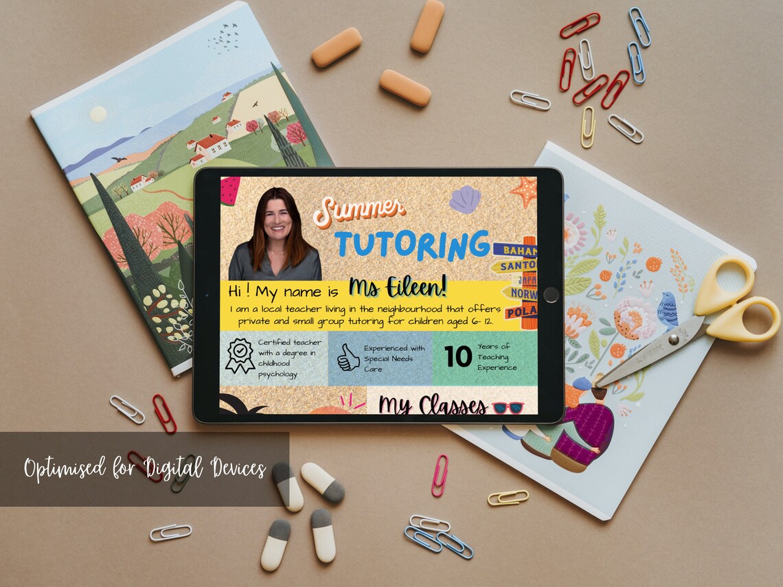 Tutoring Flyer Editable Tutoring Flyer Customizable - Etsy