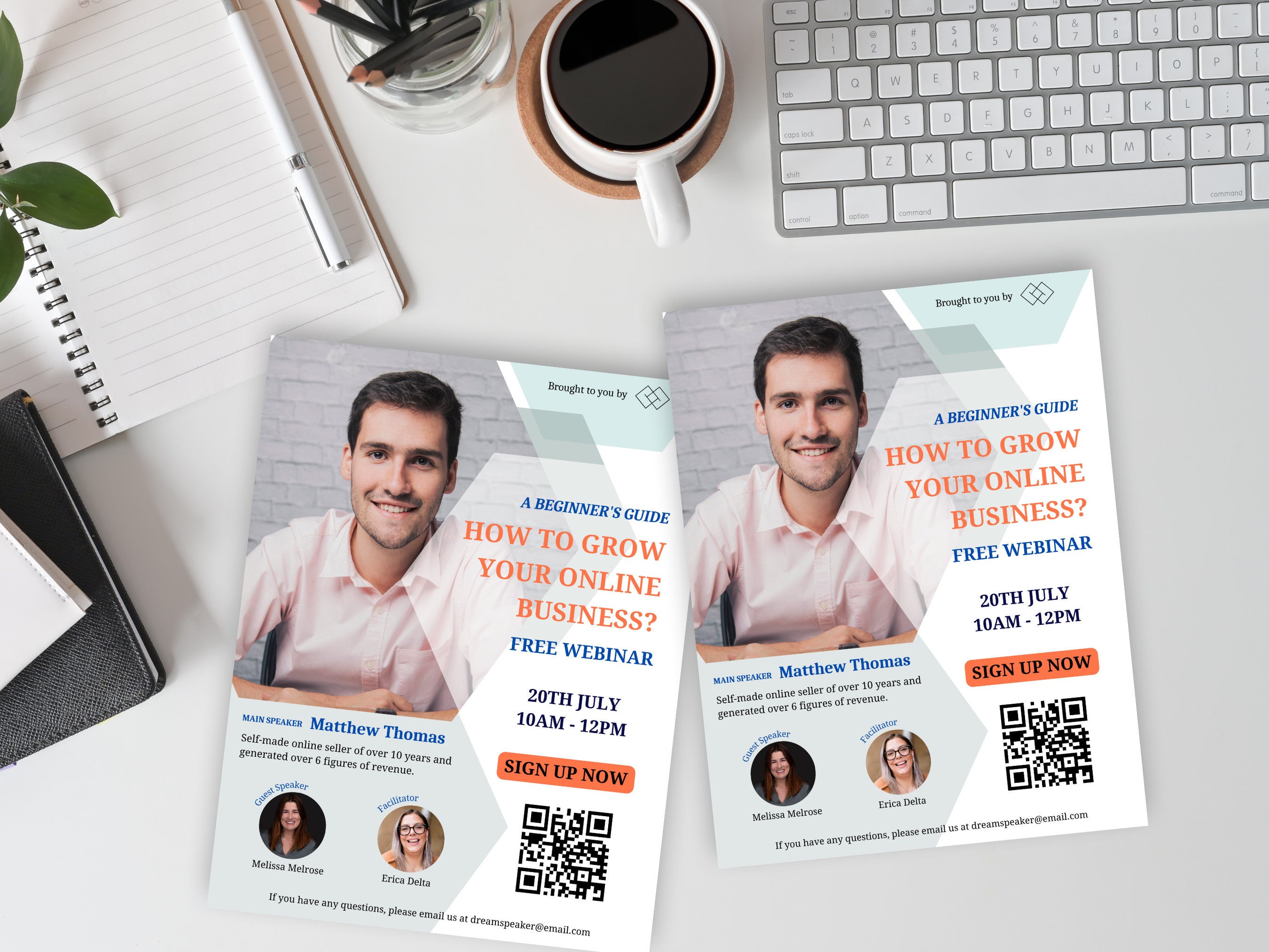 Webinar Flyer Template Editable Webinar Flyer Template Customizable ...