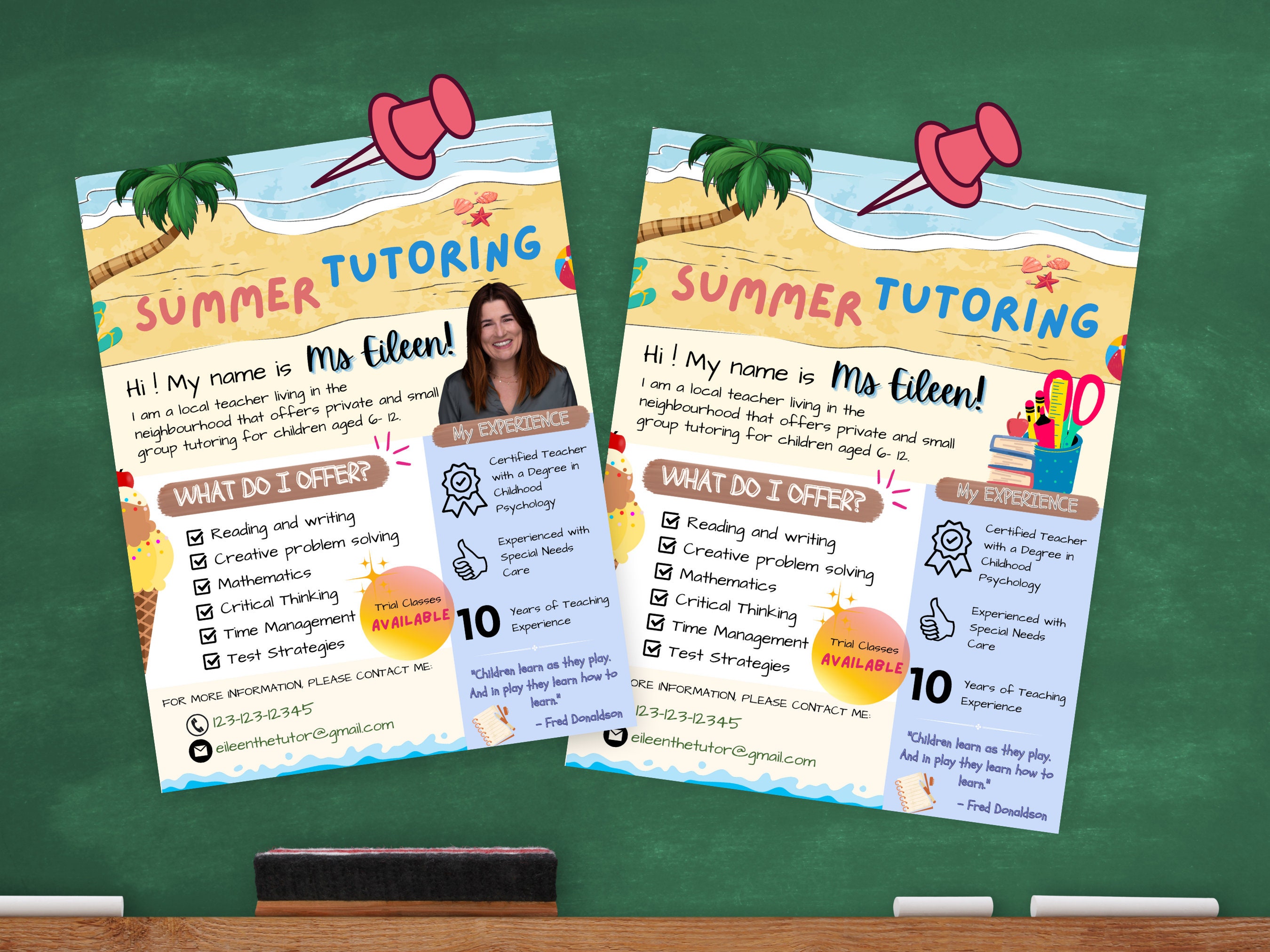 Tutoring Flyer | Editable Tutoring Flyer | Customizable Tutoring Flyer ...