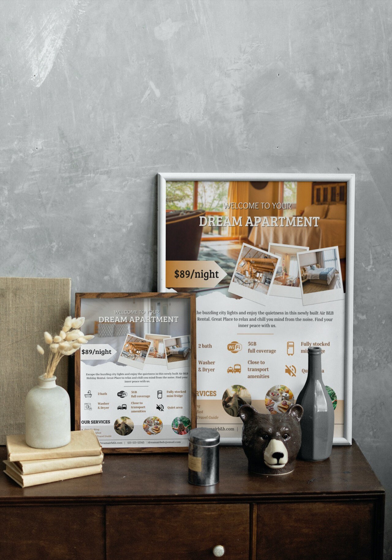 Air Bnb Flyer | Editable Air Bnb Flyer | Customizable Air Bnb Flyer ...