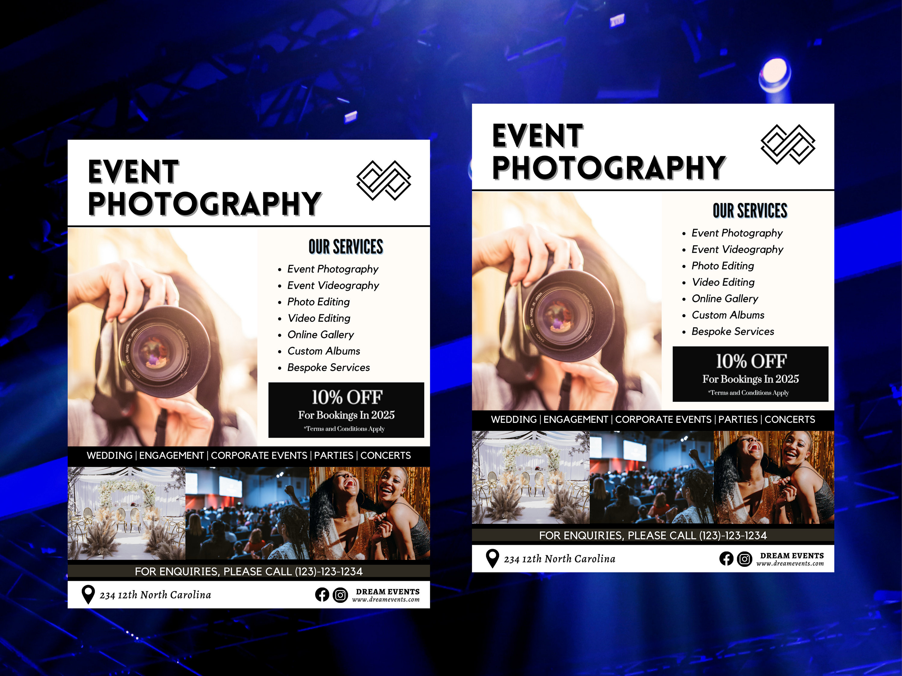 DIY Event Photography Services Flyer Brand Awareness Event Videography ...