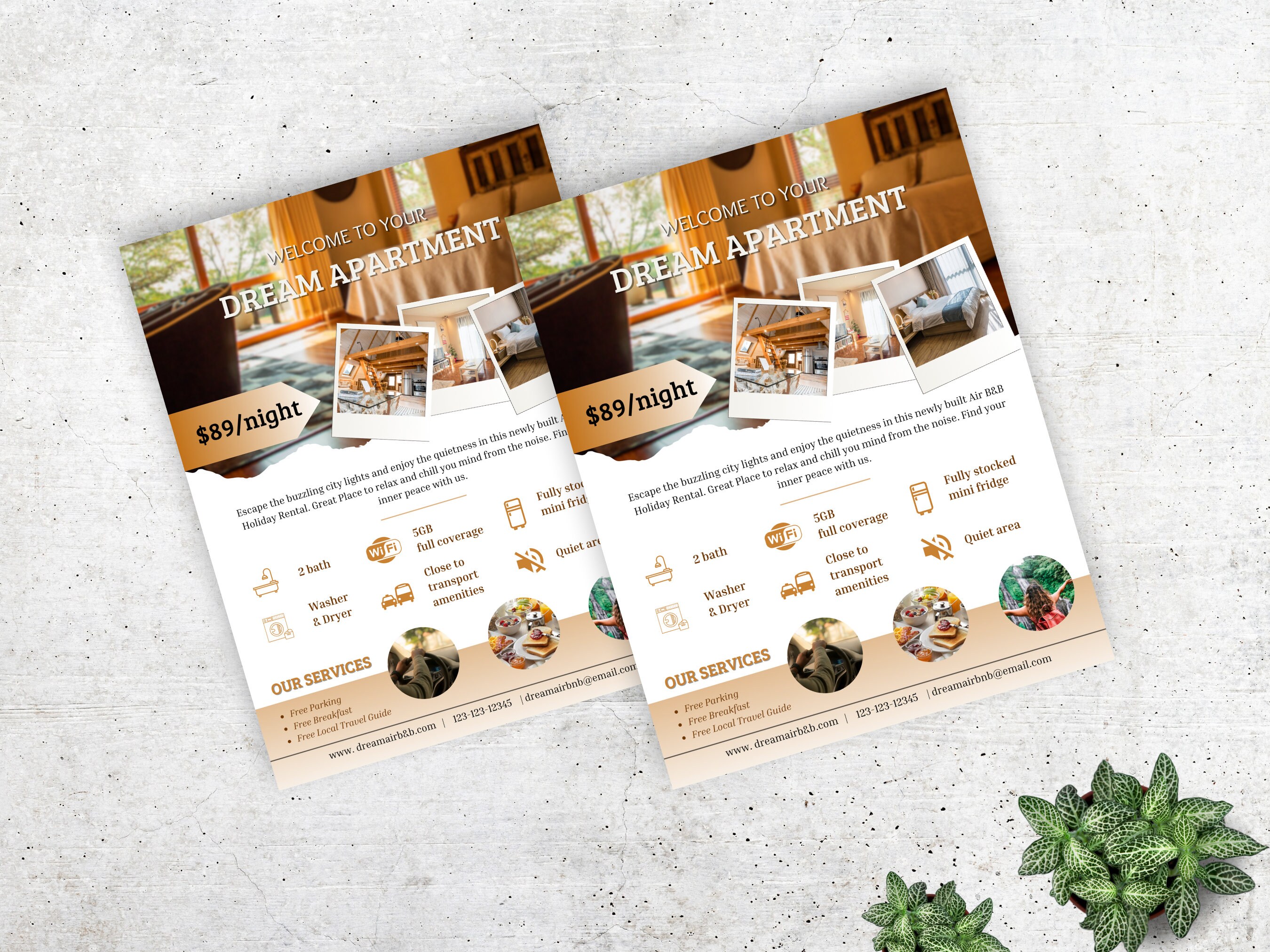 Air Bnb Flyer Editable Air B&B Flyer Customizable Air Bnb Flyer CANVA ...