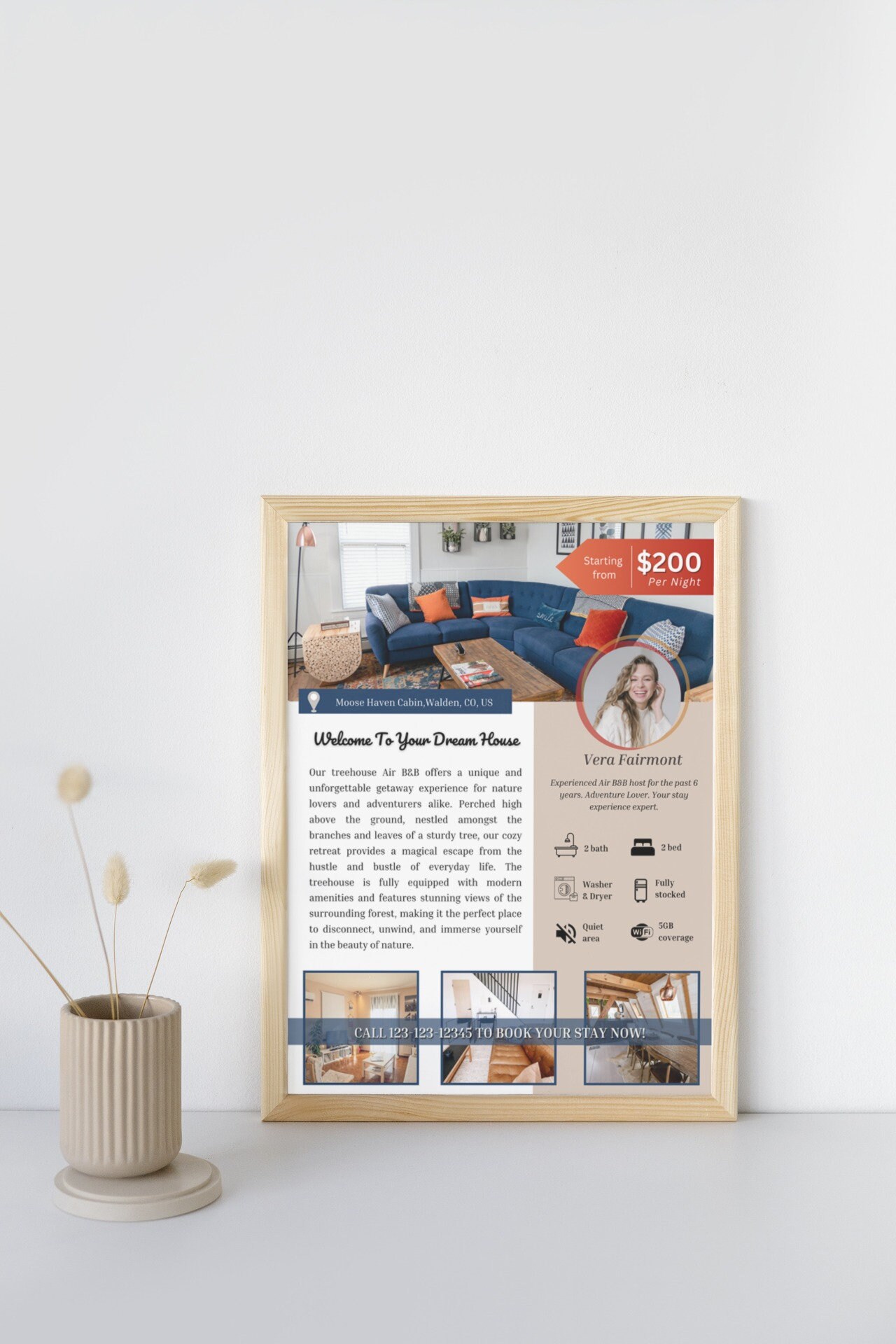 Air Bnb Flyer Editable Air B&B Flyer Customizable Air Bnb - Etsy