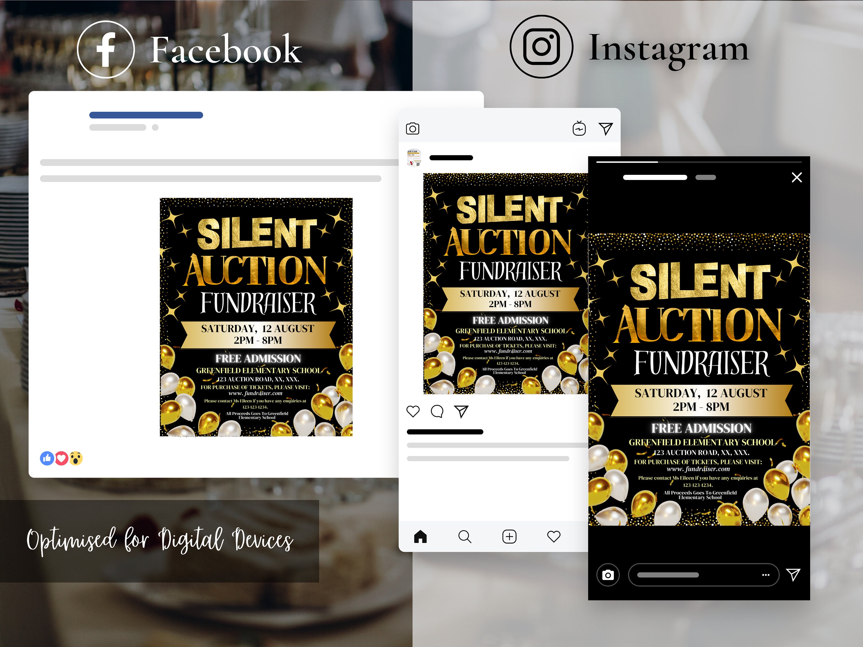 Silent Auction Fundraiser | School Fundraiser | Charity Night | Church ...