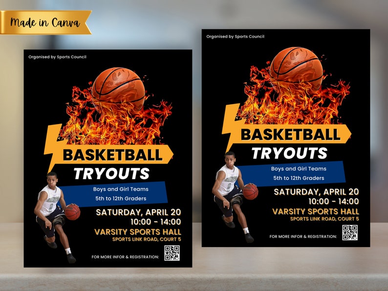 DIY Basketball Tryout Flyer Children Basketball Tryouts Basketball ...