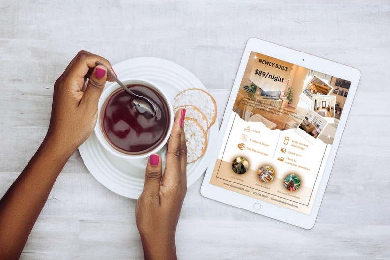 Air Bnb Flyer Editable Air Bnb Flyer Customizable Air Bnb Flyer CANVA ...