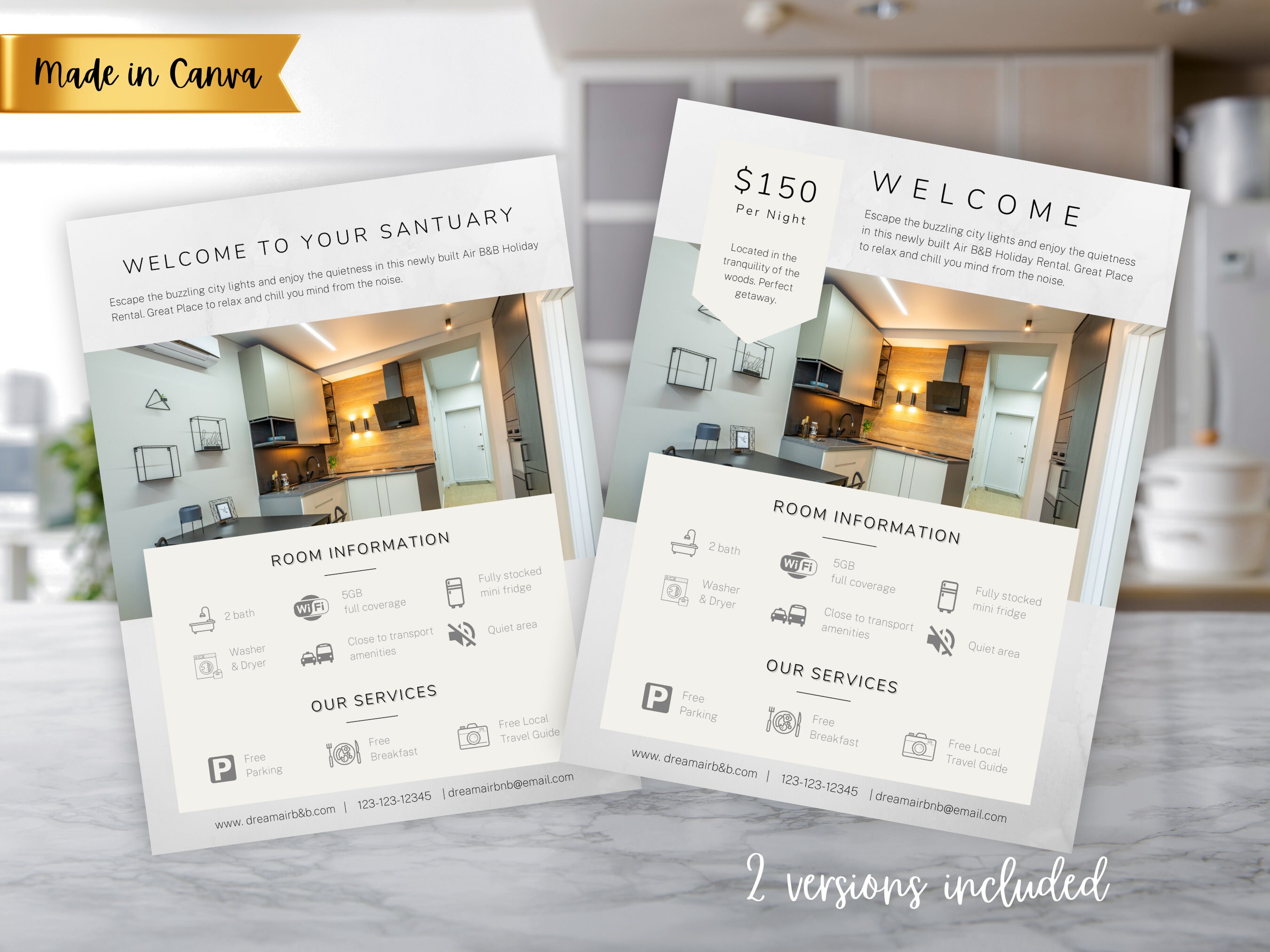 Air Bnb Flyer | Editable Air Bnb Flyer | Customizable Air Bnb Flyer ...