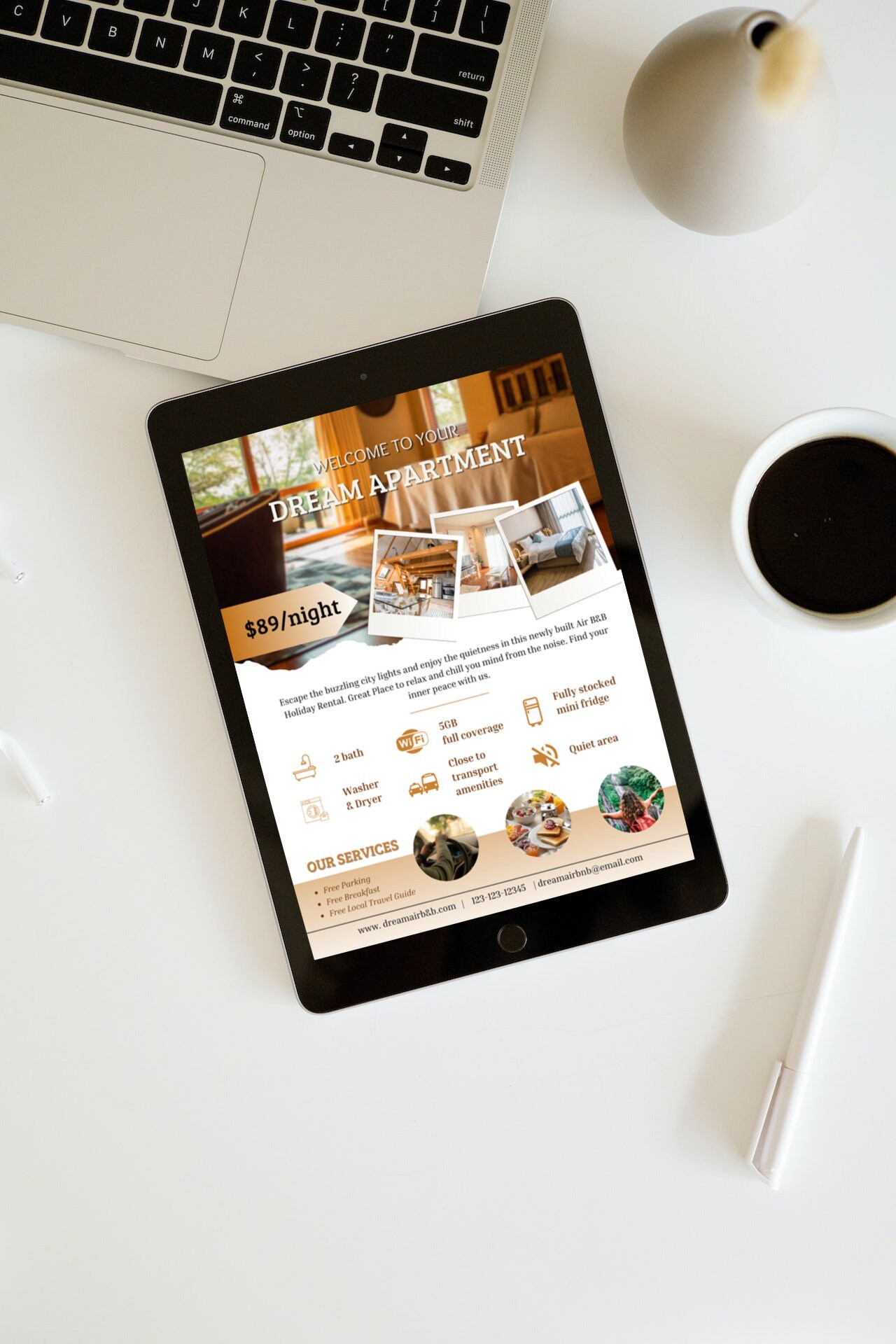 Air Bnb Flyer Editable Air B&B Flyer Customizable Air Bnb Flyer CANVA ...