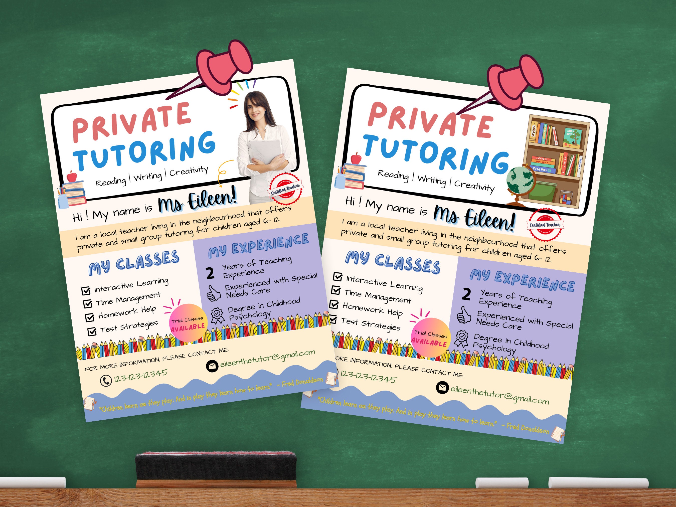 Tutoring Flyer | Editable Tutoring Flyer | Customizable Tutoring Flyer ...