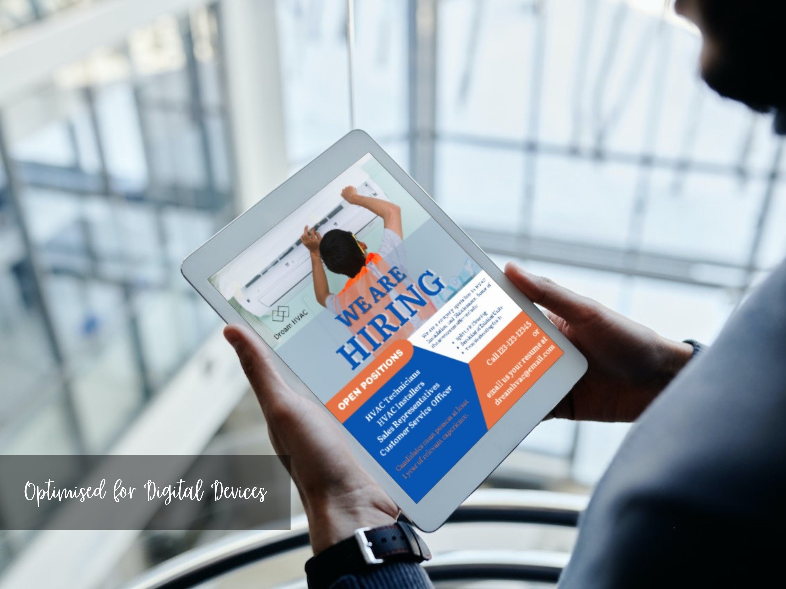 We Are Hiring Hvac Flyer | Customizable Hvac Hiring Flyer | CANVA We ...