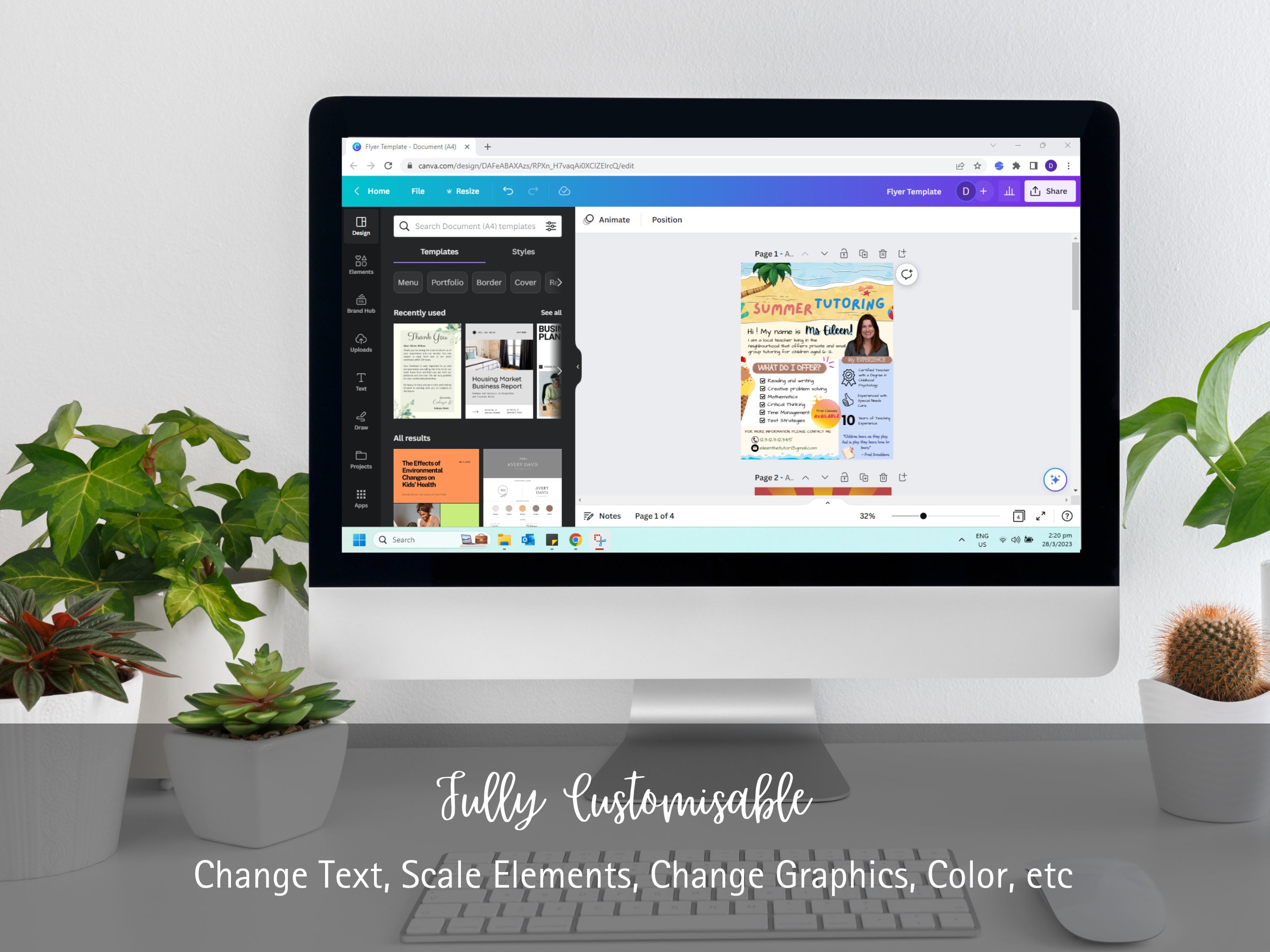Tutoring Flyer | Editable Tutoring Flyer | Customizable Tutoring Flyer ...
