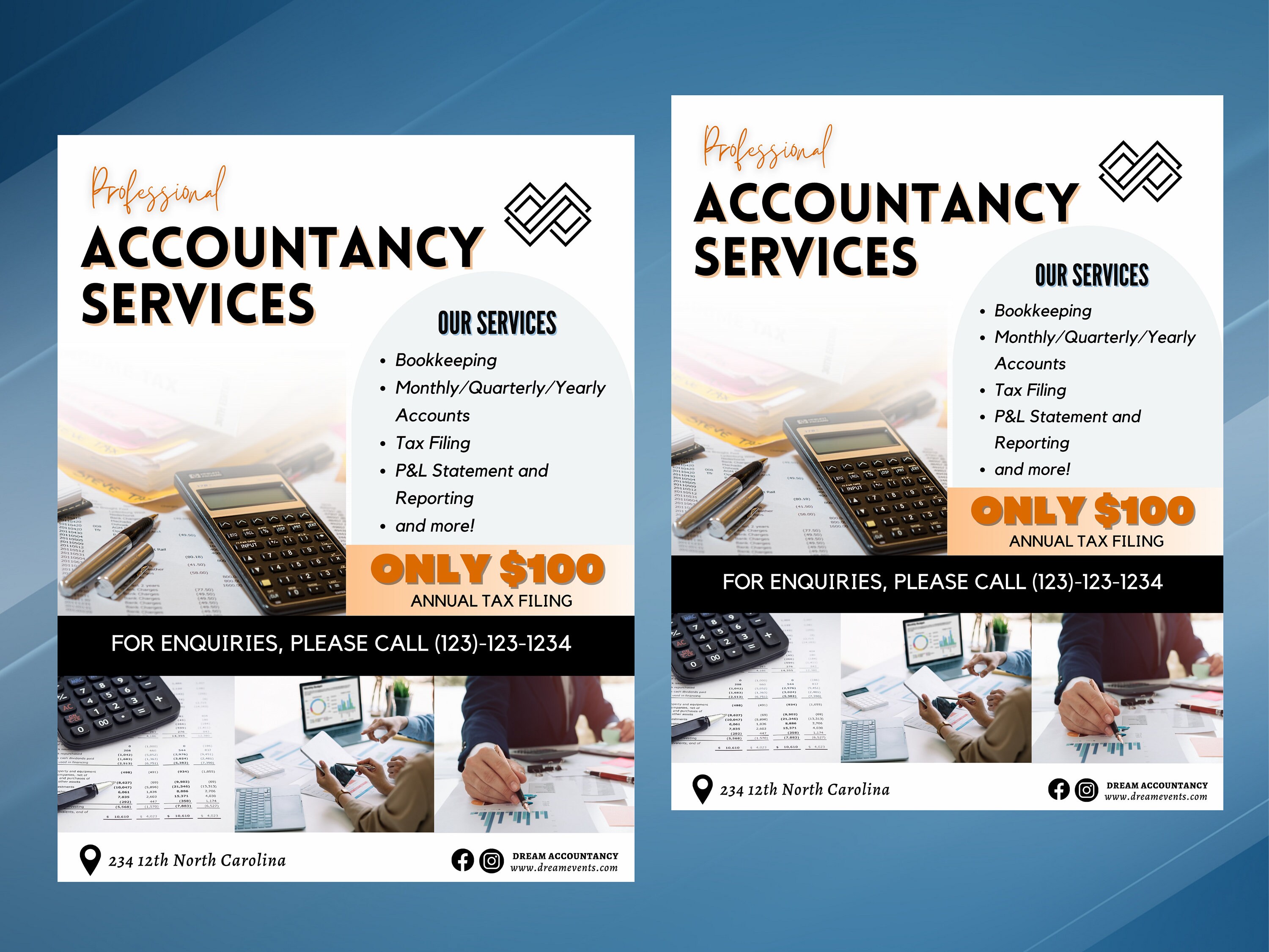 DIY Accounting Services Flyer | Small Business Accounting ...