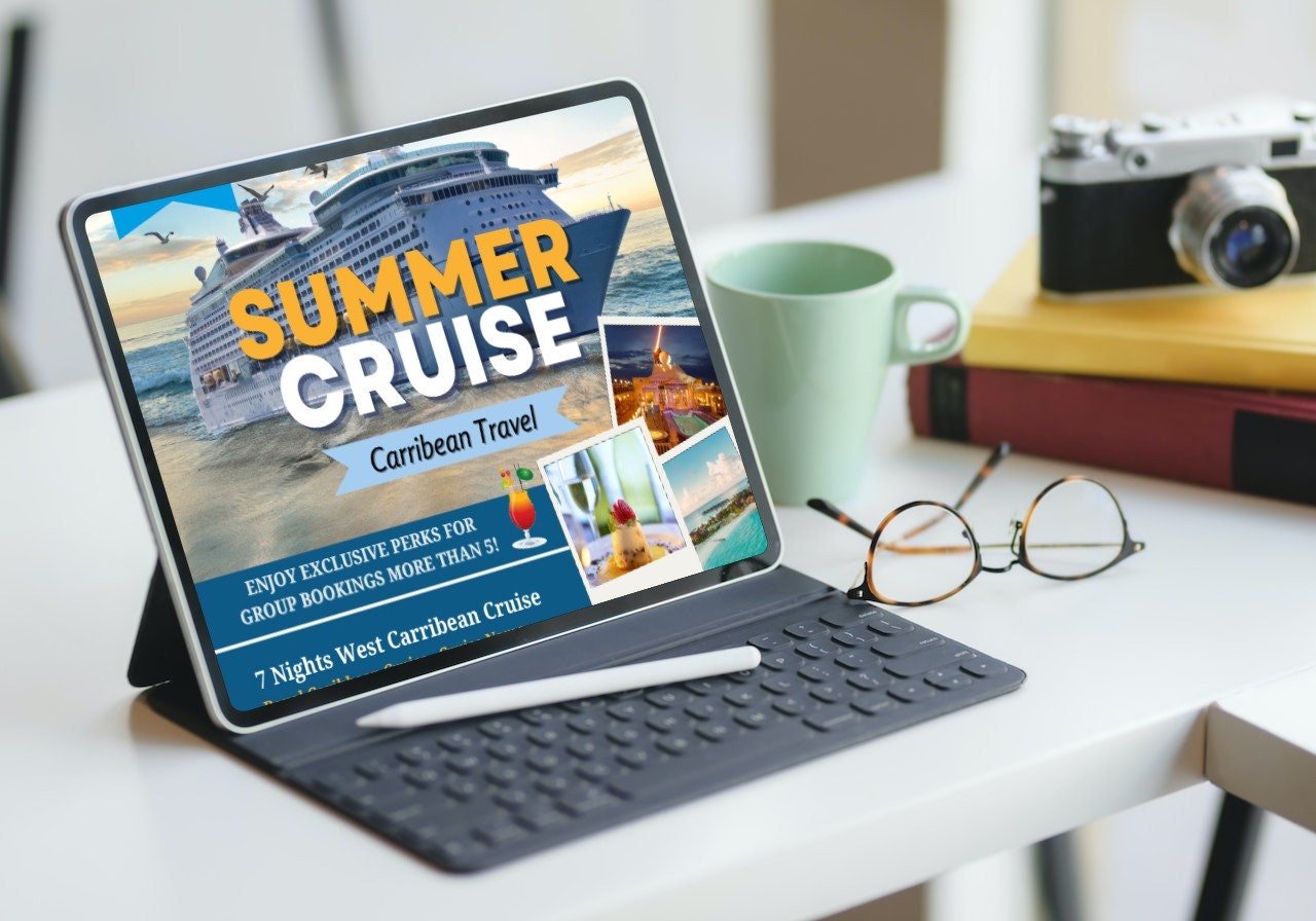 DIY Cruise Agency Flyer Editable Travel Flyer Customizable Royal ...