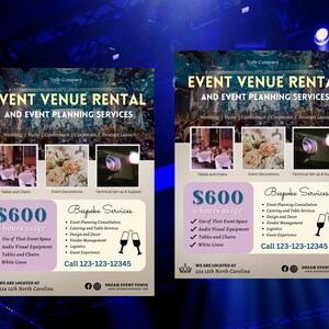 DIY Event Rental Services Flyer | Brand Awareness Event Planning Flyer ...