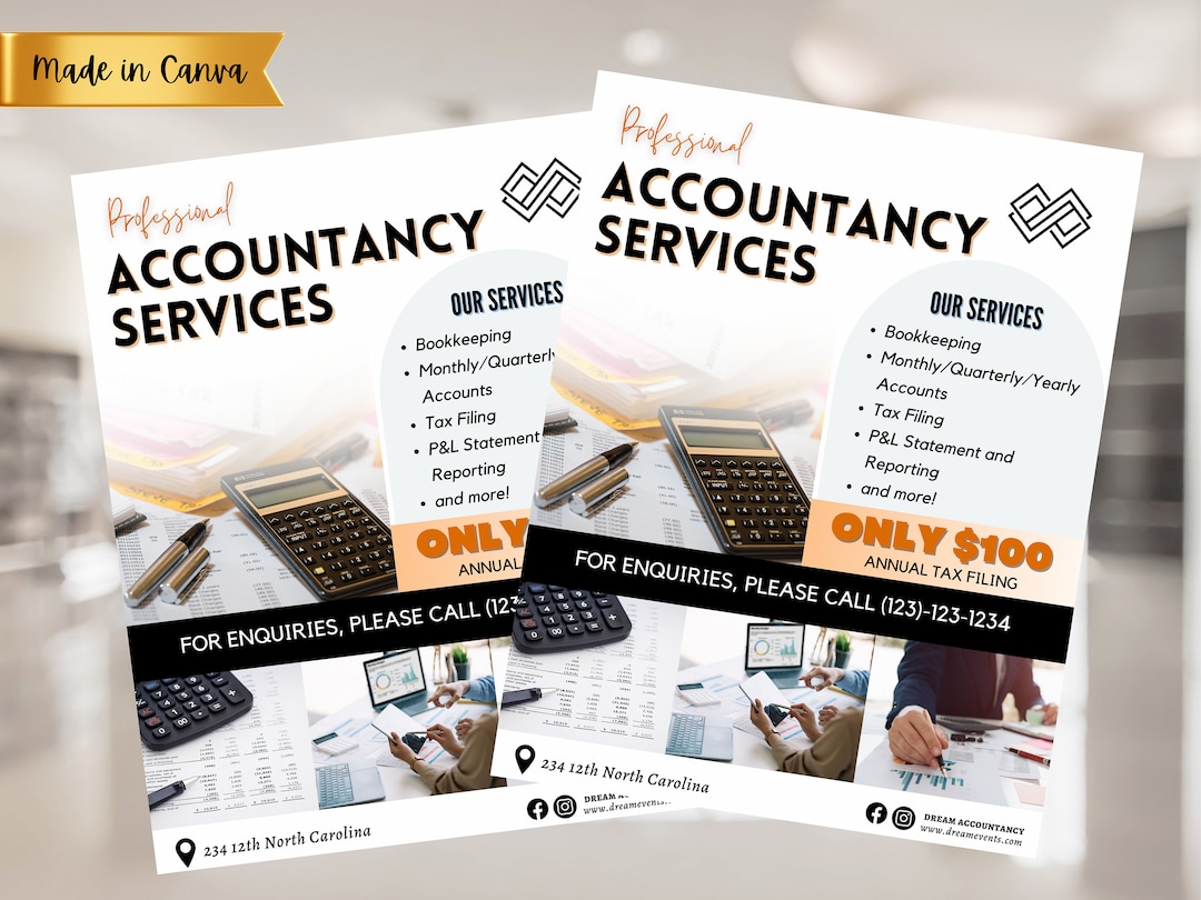 DIY Accounting Services Flyer | Small Business Accounting ...
