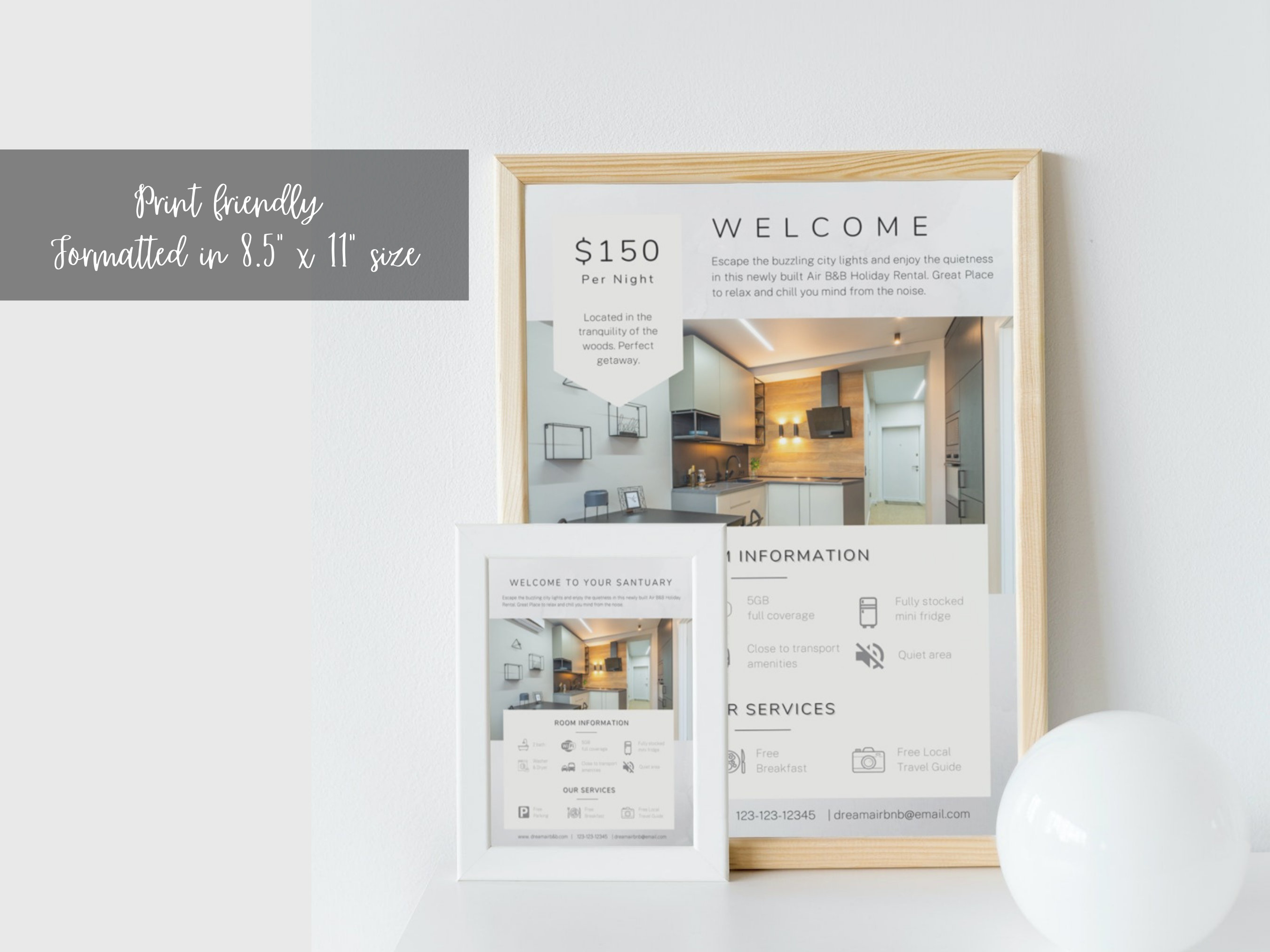 Air Bnb Flyer | Editable Air Bnb Flyer | Customizable Air Bnb Flyer ...