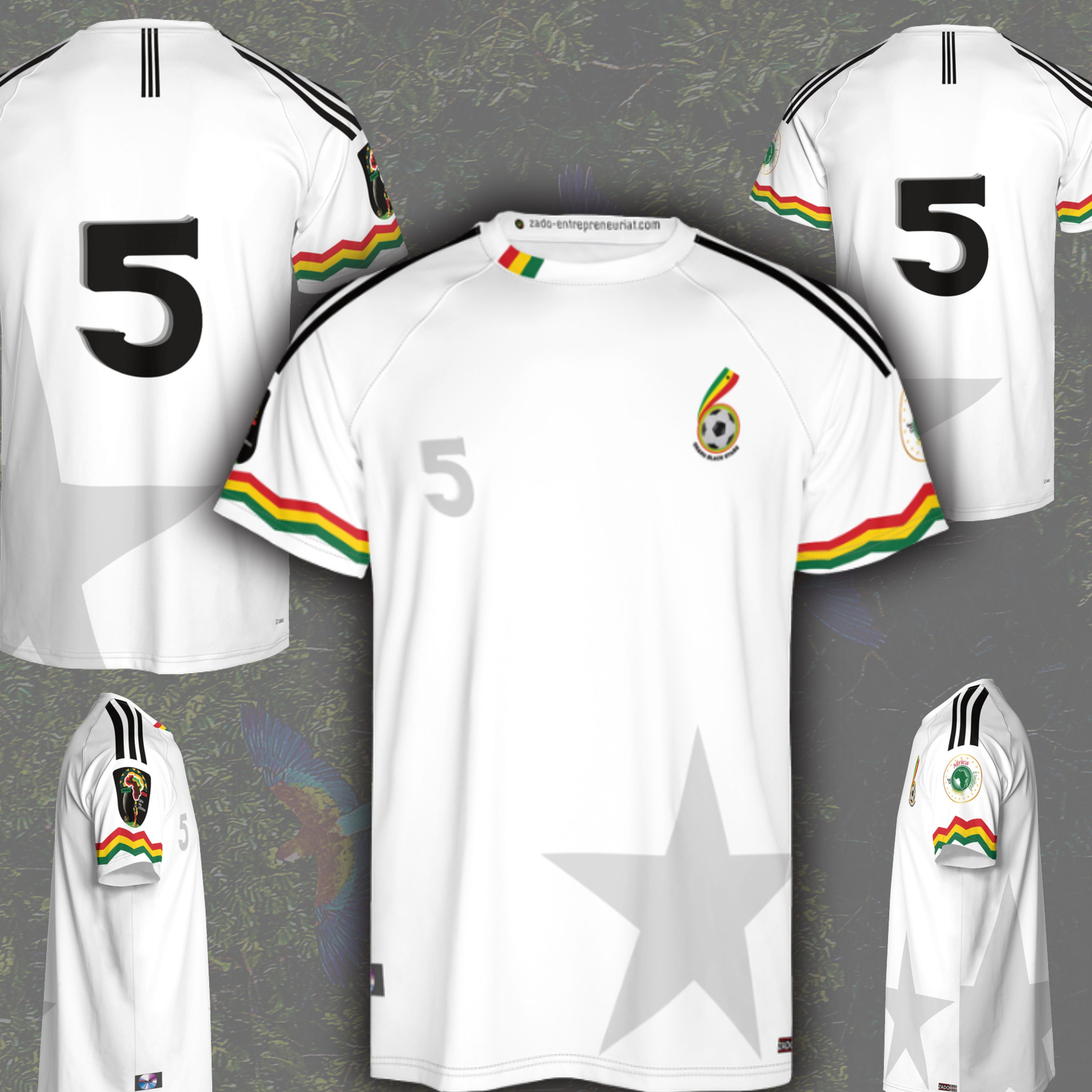 Ghana Jersey Soccermaillot Du Ghana Foot - Etsy