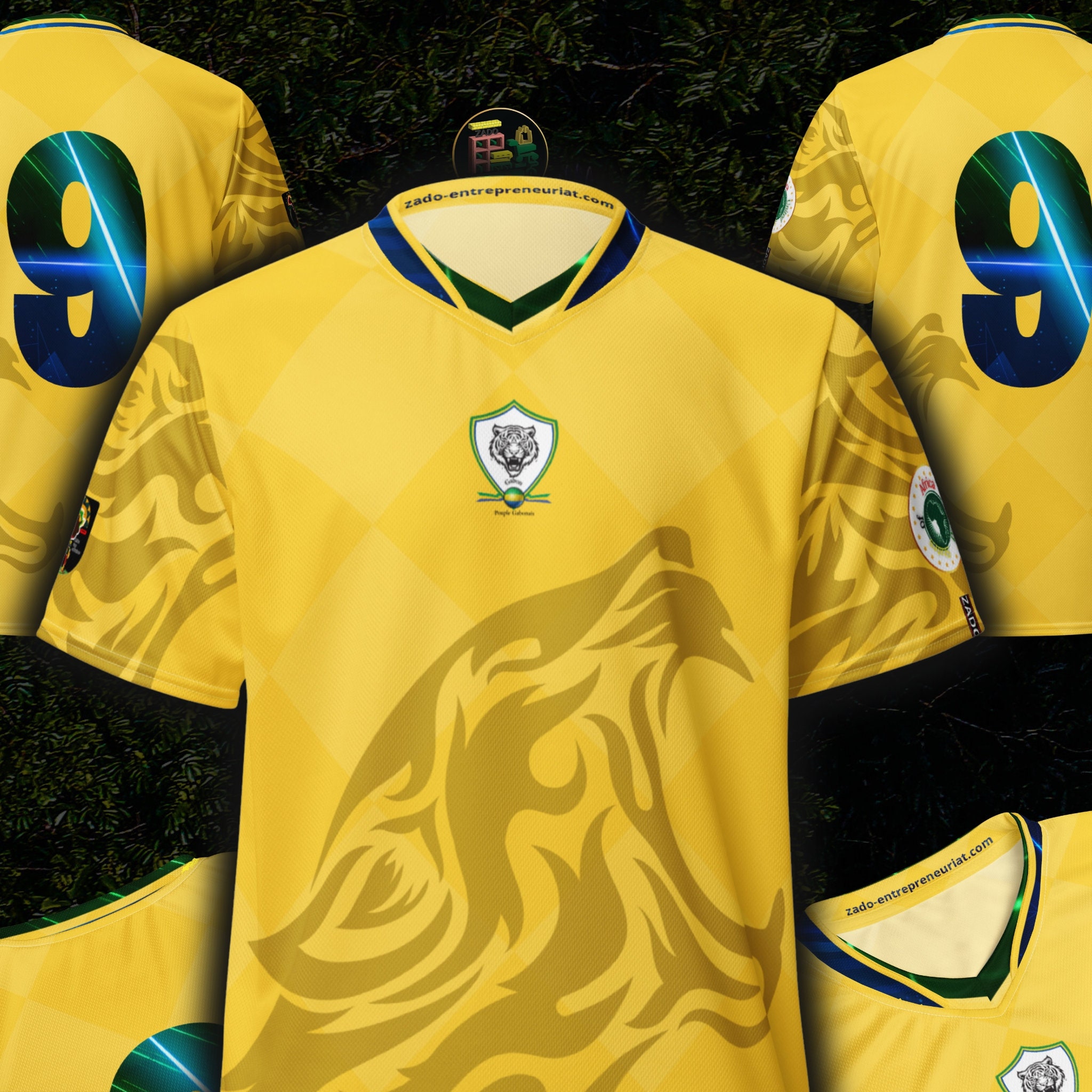 Maillot Gabon domicile 2023-2024 - Etsy France