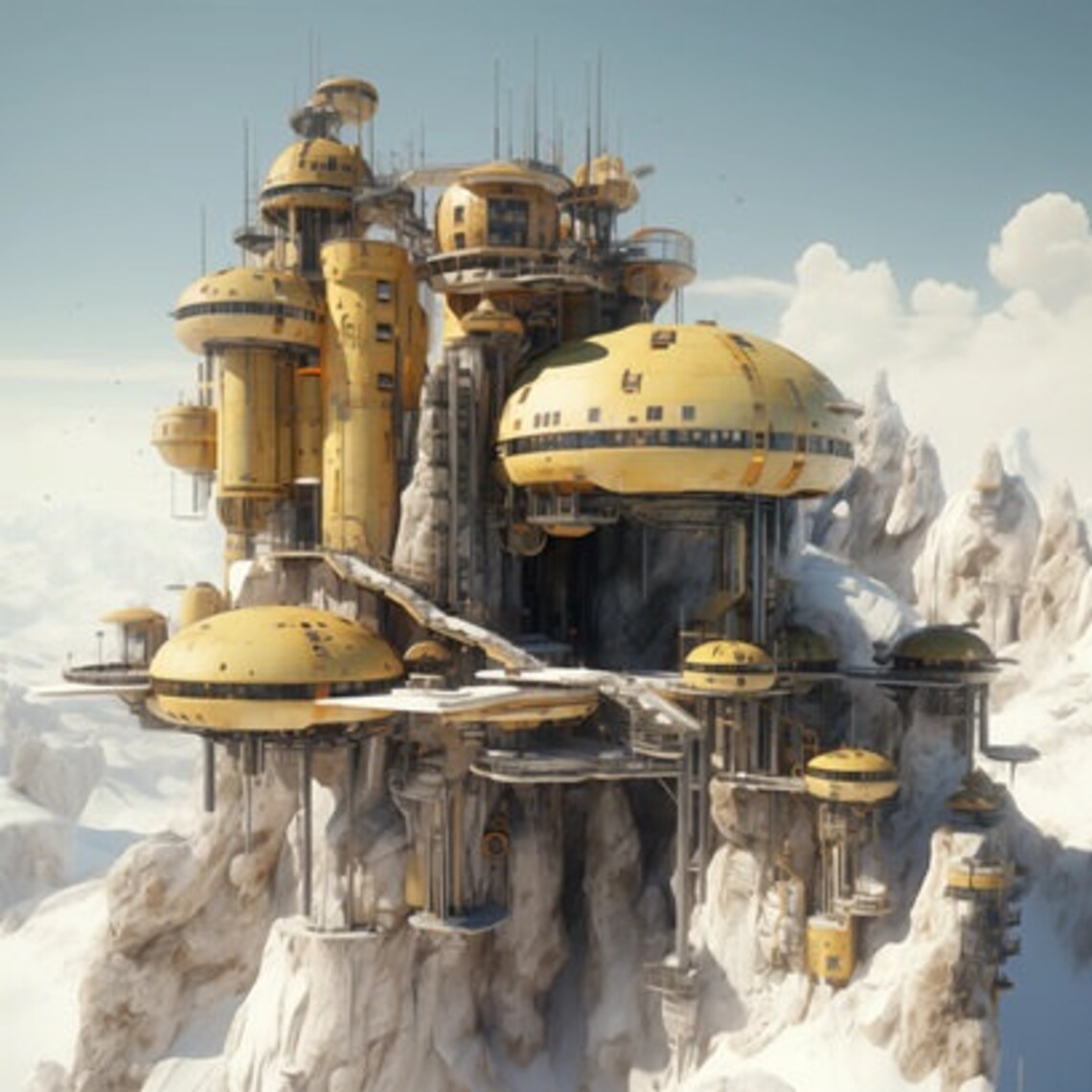 Alien Planet Colonies, 10 Images 4096x4096, Clipart, Instant Digital ...