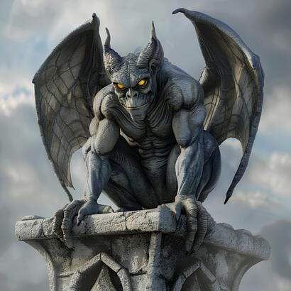 Evil Gargoyles on Pedestals, 30 Images 4096x4096, Clipart, Instant Digital Download - Etsy