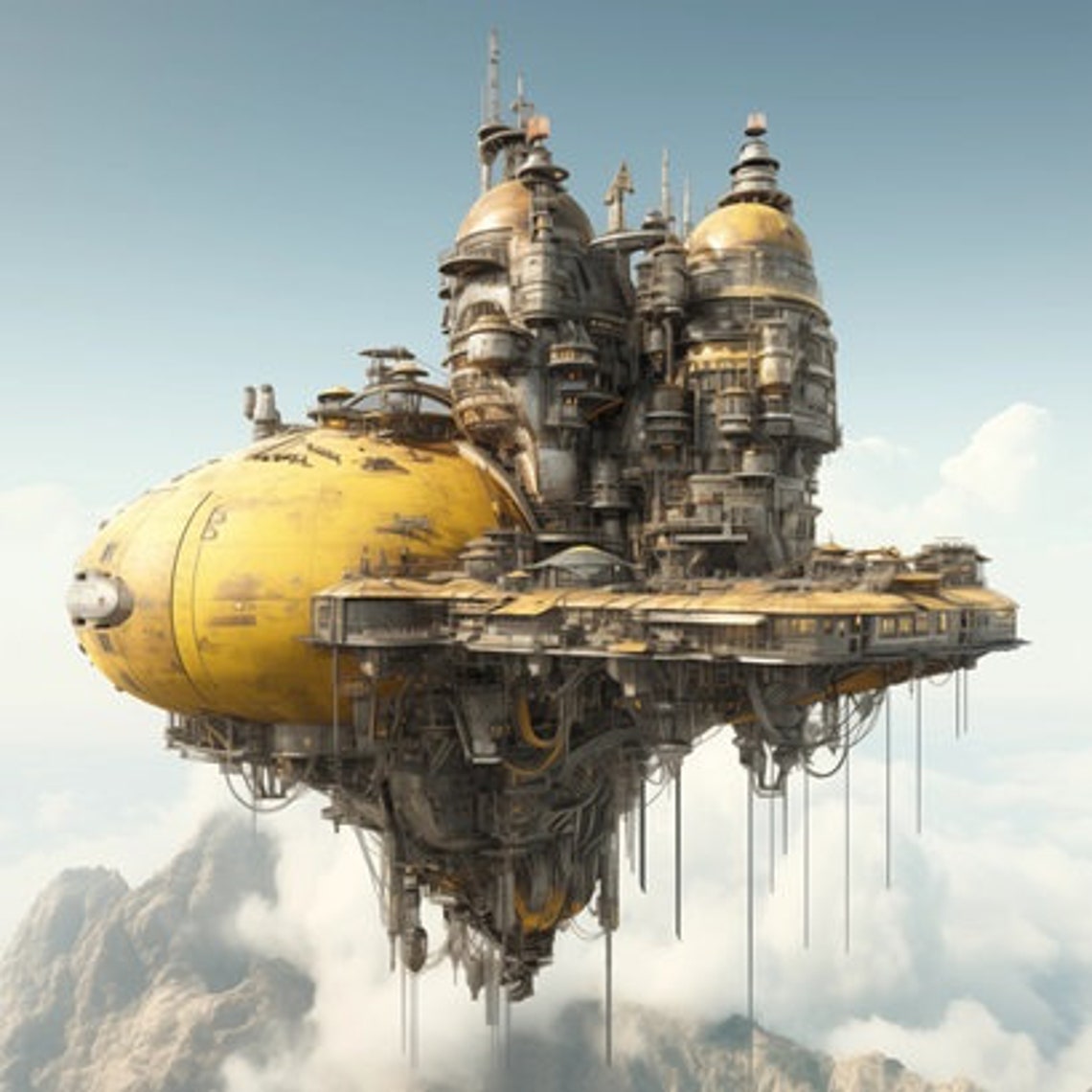 Alien Planet Colonies, 10 Images 4096x4096, Clipart, Instant Digital ...